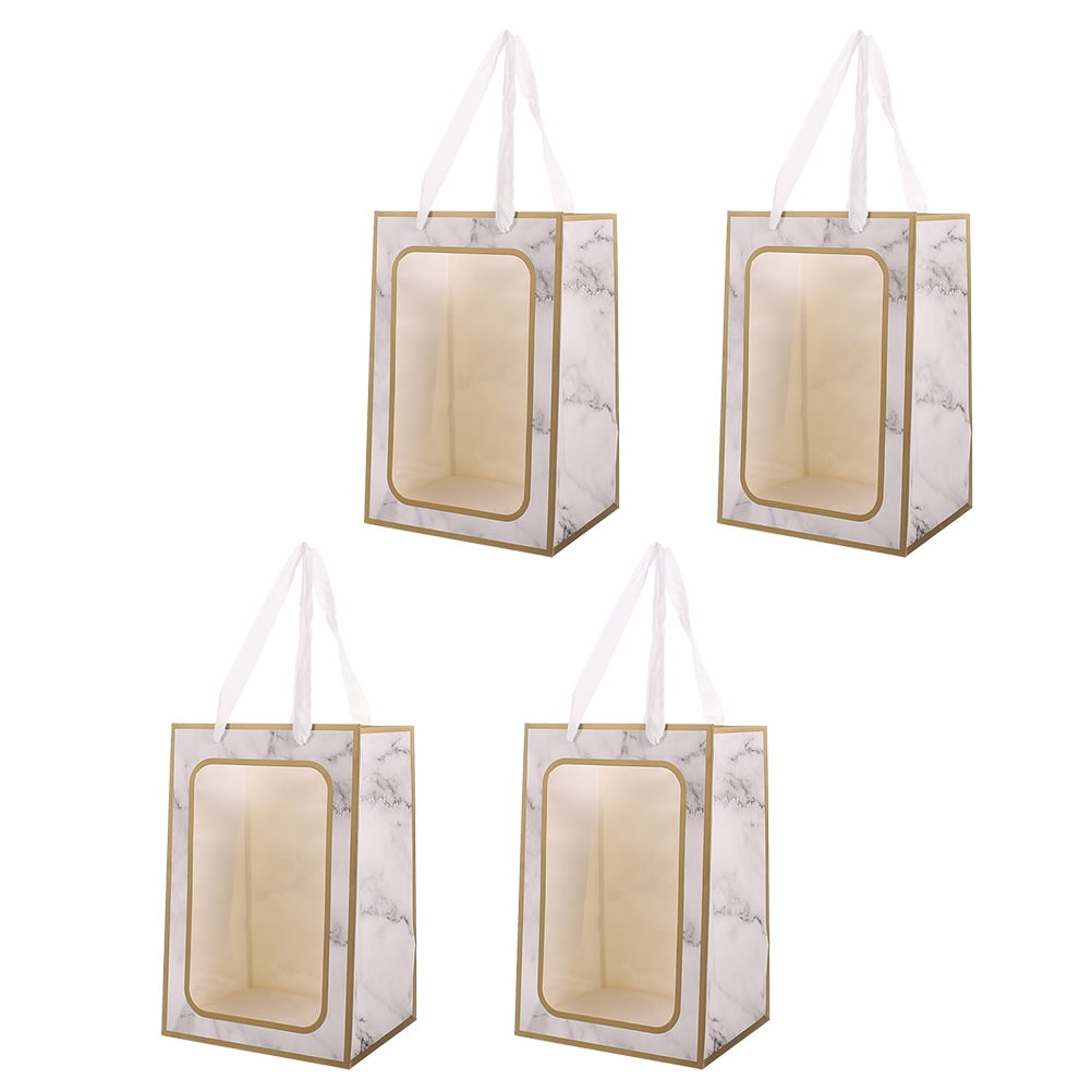 WORGEOUS 4 Pcs Garbage Trash Bags Tote Cleat Window Gift Practical ...