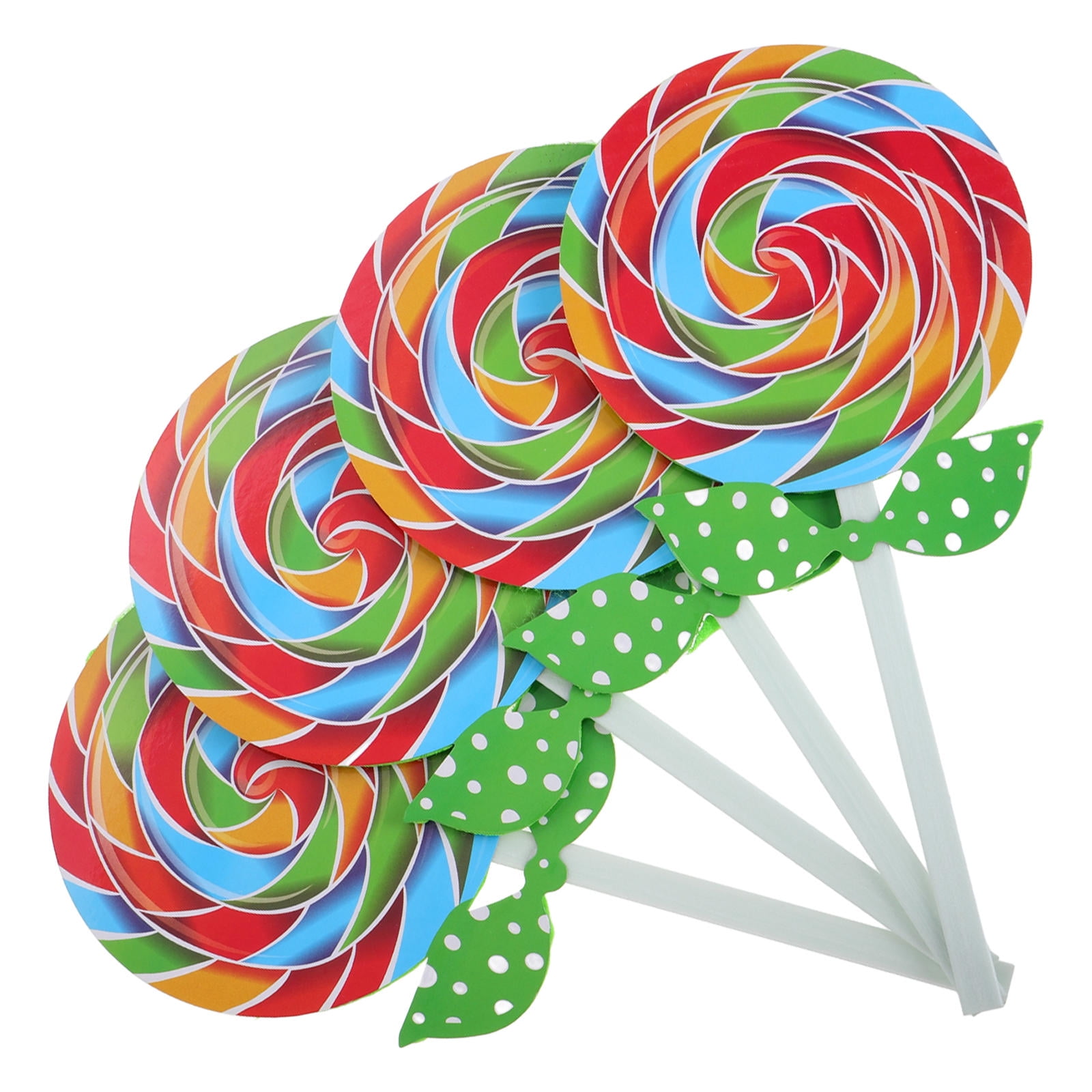WORGEOUS 4 Pcs Giant Candy Props Kids Party Centerpieces Lollipop ...