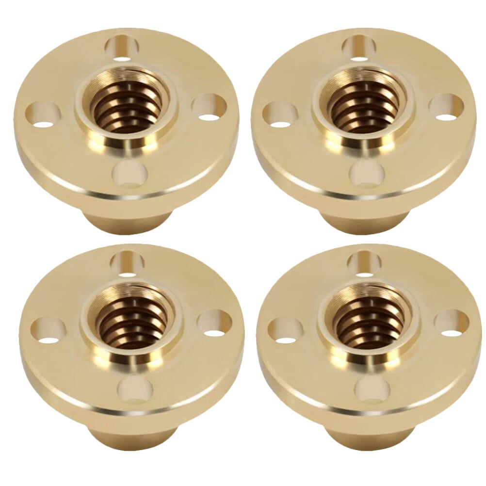 WORGEOUS 4 Pcs Hardware Spindle 3d Printer DIY Trapezoidal Screw Nut ...