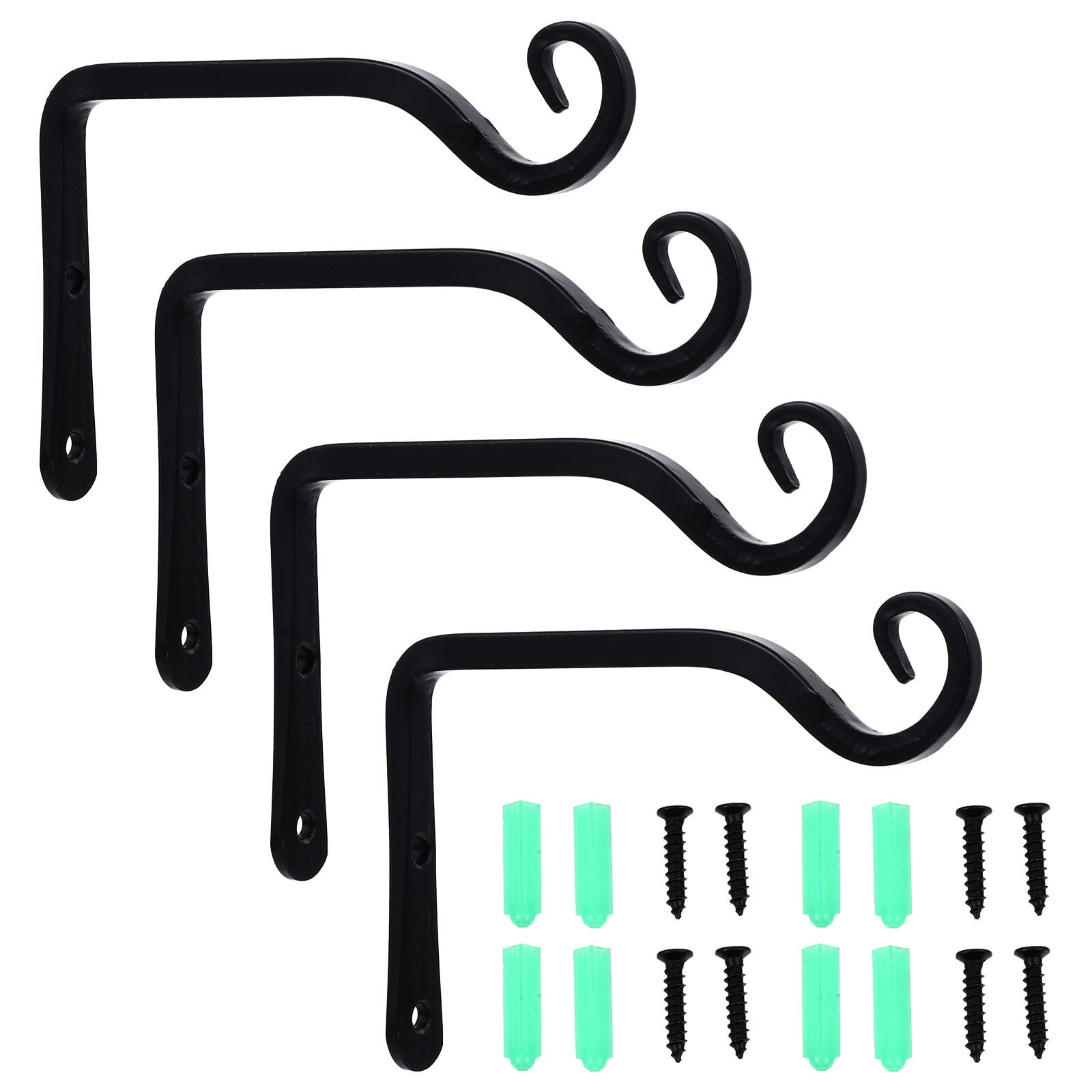 WORGEOUS 4 Pcs Hooks Plant Extra Space Holder Pet-proof Hanger ...