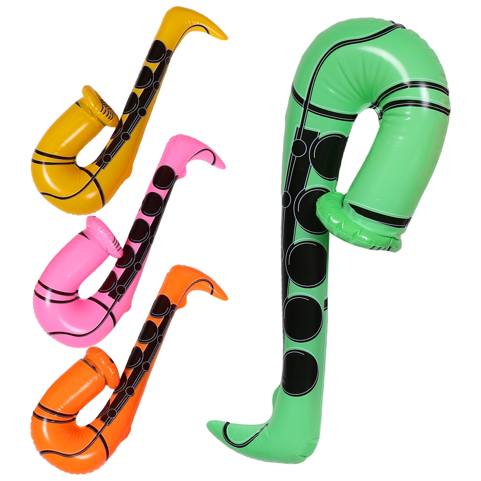 WORGEOUS 4 Pcs Kids Inflatable Musical Instruments Realistic Saxophone ...