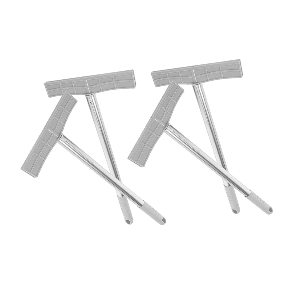 WORGEOUS 4 Pcs Parade Sign Rod Holder Desktop Bracket One-piece Silver ...