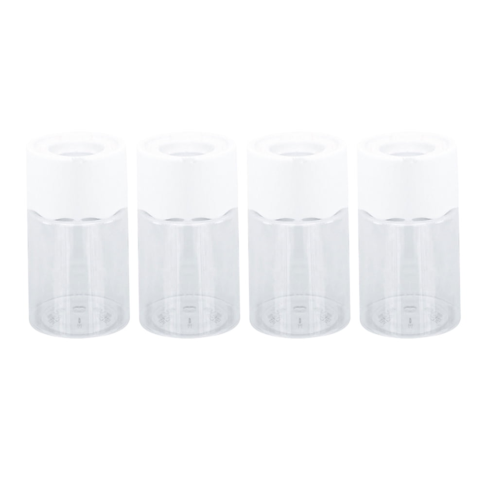 WORGEOUS 4-Pack Transparent Plastic Flower Pots with Spray Can Nozzle ...