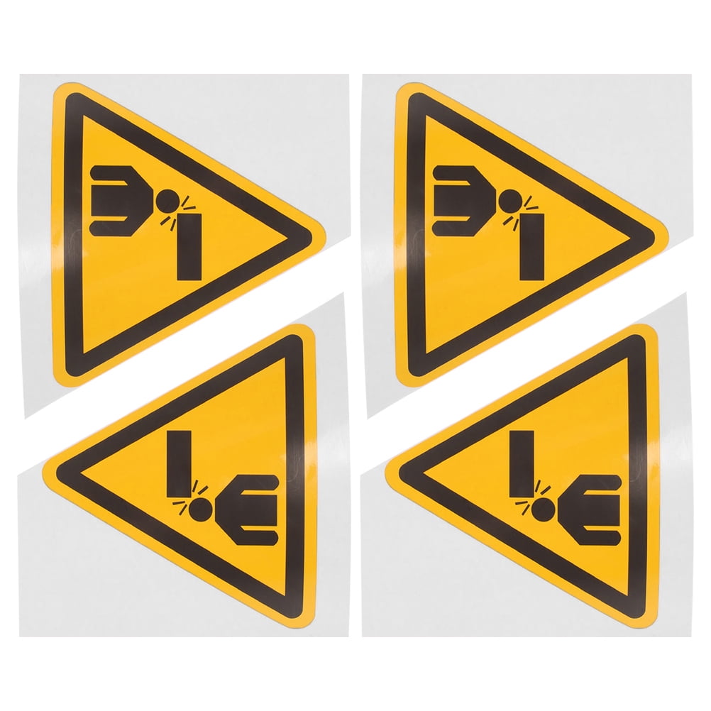 WORGEOUS 4 Pcs Please Pay Attention to The Logo Safety Signs - Walmart.com