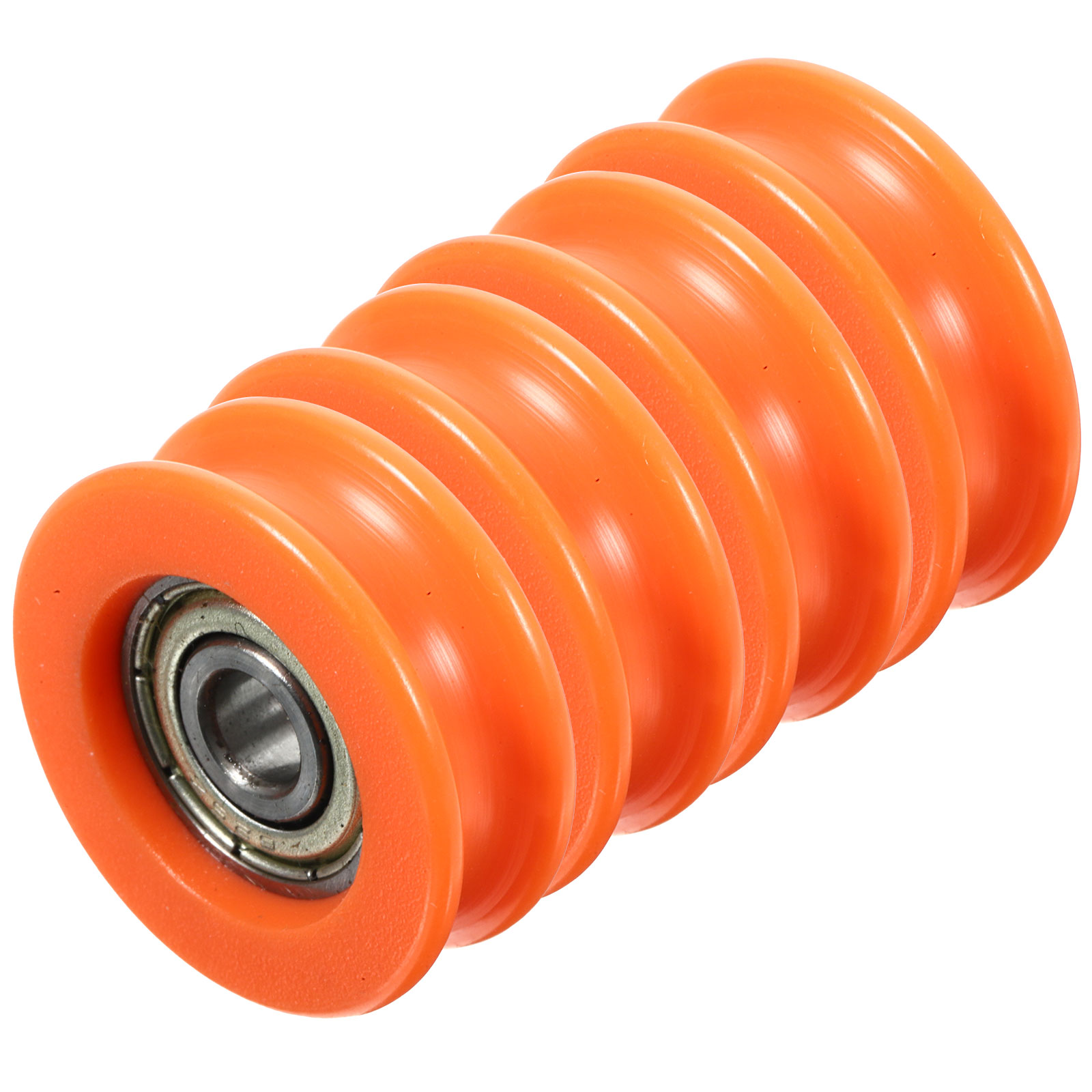 WORGEOUS 4 Pcs Pulley Wheel Window Track Adhesive Caster Wheels Orange ...