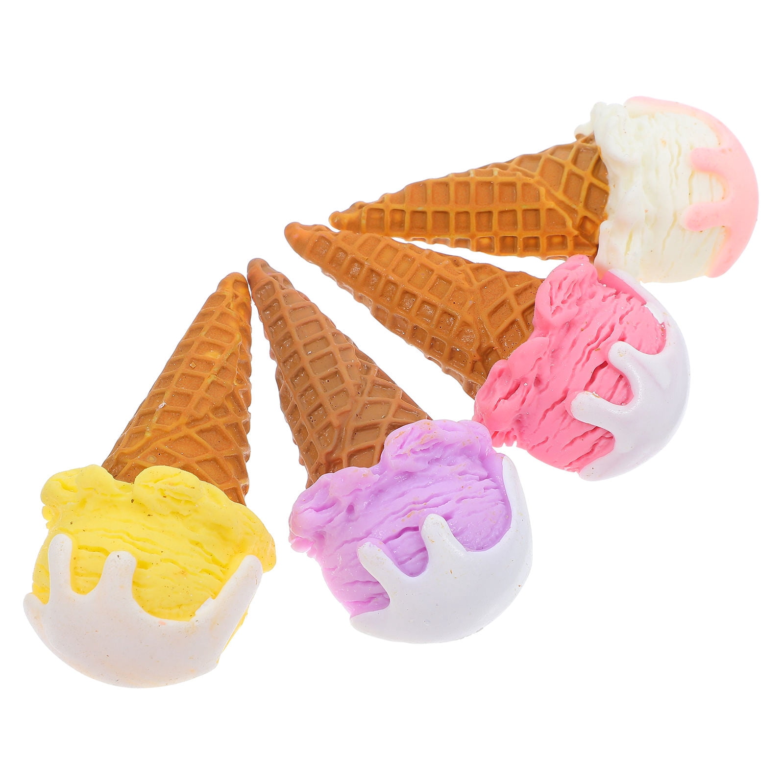WORGEOUS 4 Pcs Realistic Ice Cream Model For Party Decoration Store ...