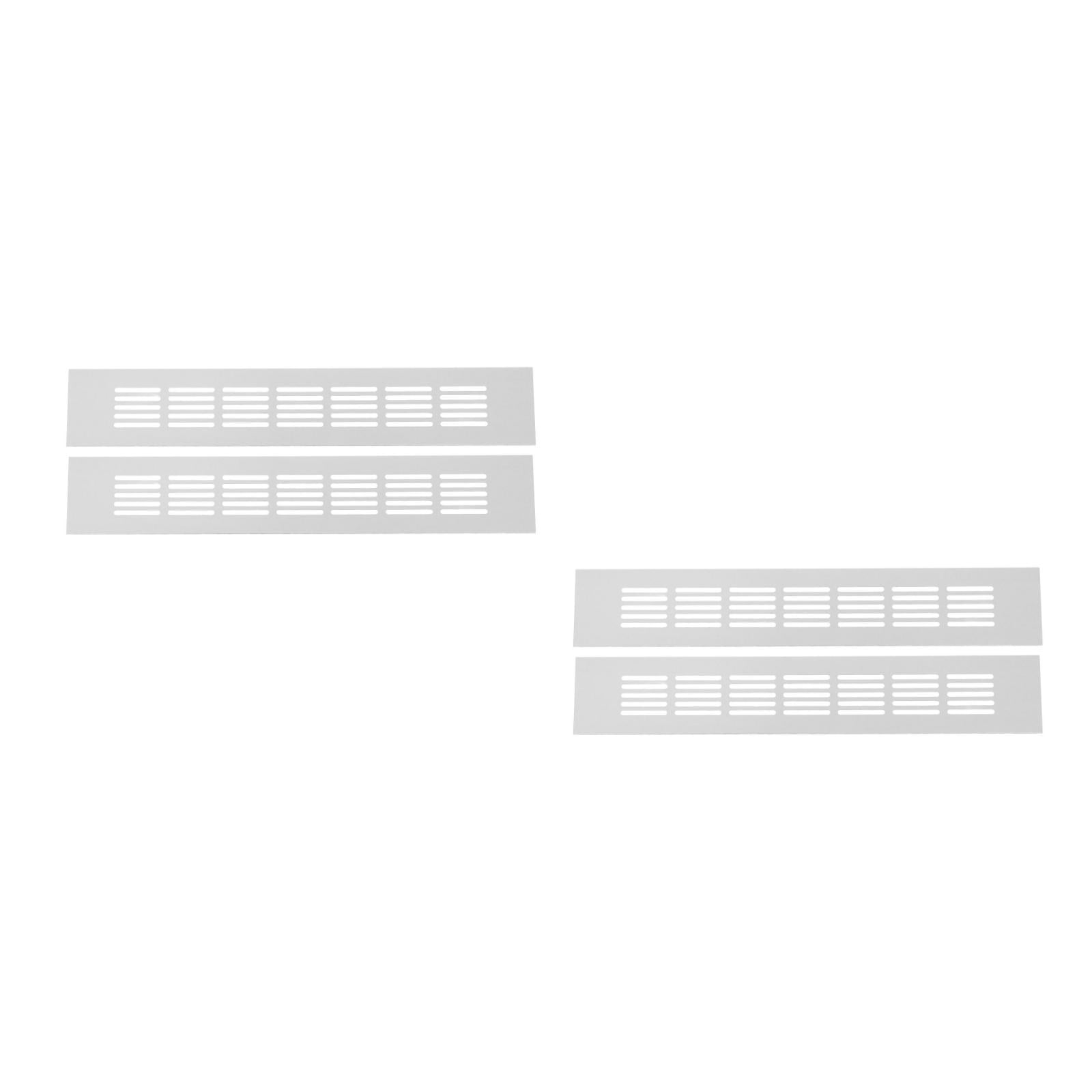WORGEOUS 4 Pcs Rectangle Ventilation Grille Aluminum Alloy Mesh Air ...