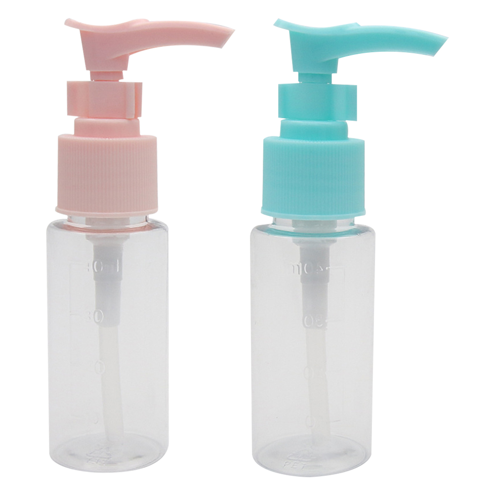 WORGEOUS 4 Pcs Refillable Pump Bottles Empty Graduated Containers ...