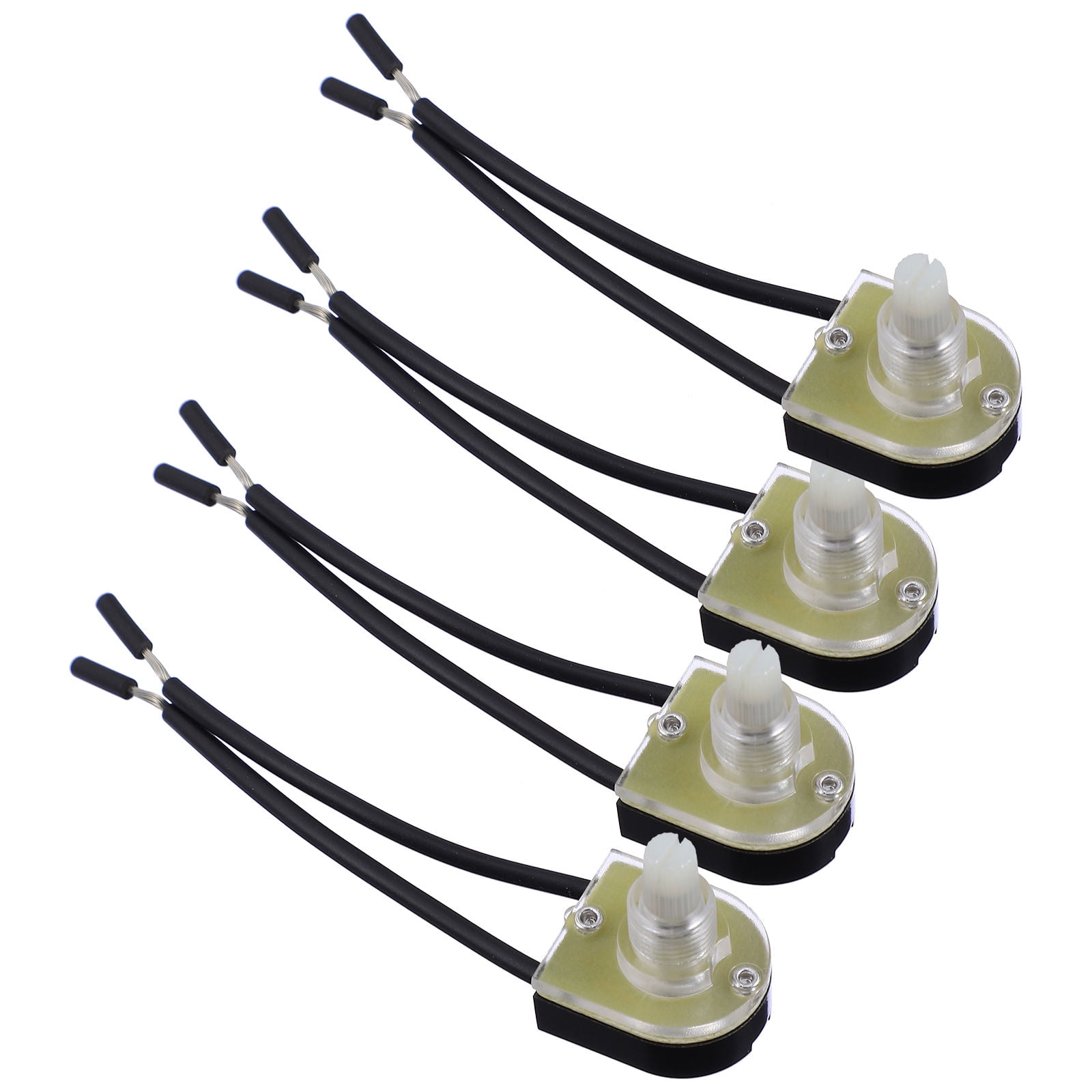 WORGEOUS Set of 4 Rotary Double Swag Lamp Hanging Lights with Push ...