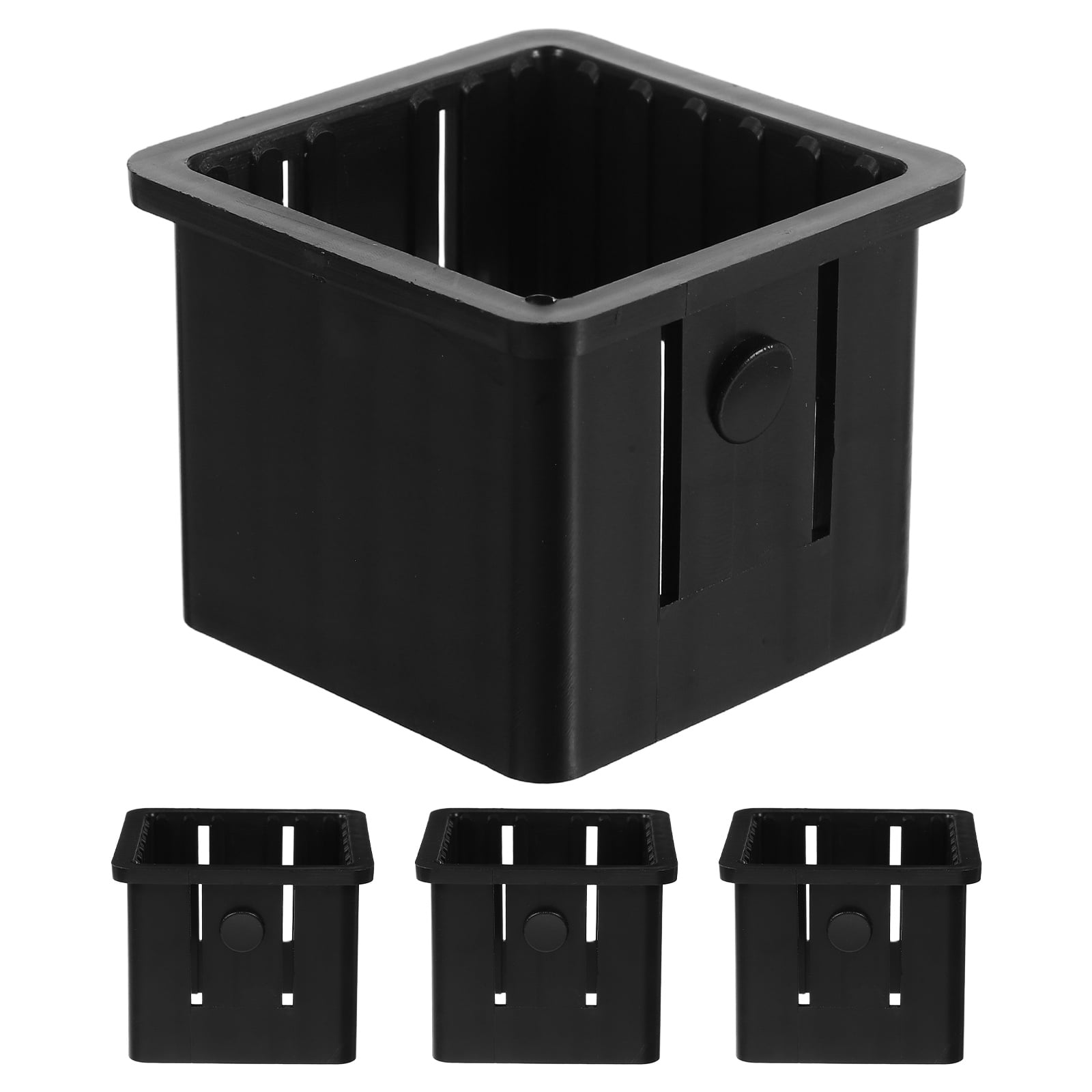 WORGEOUS 4 Pcs Square Tube Inserts Sleeve Converter Edge Length 50mm To ...