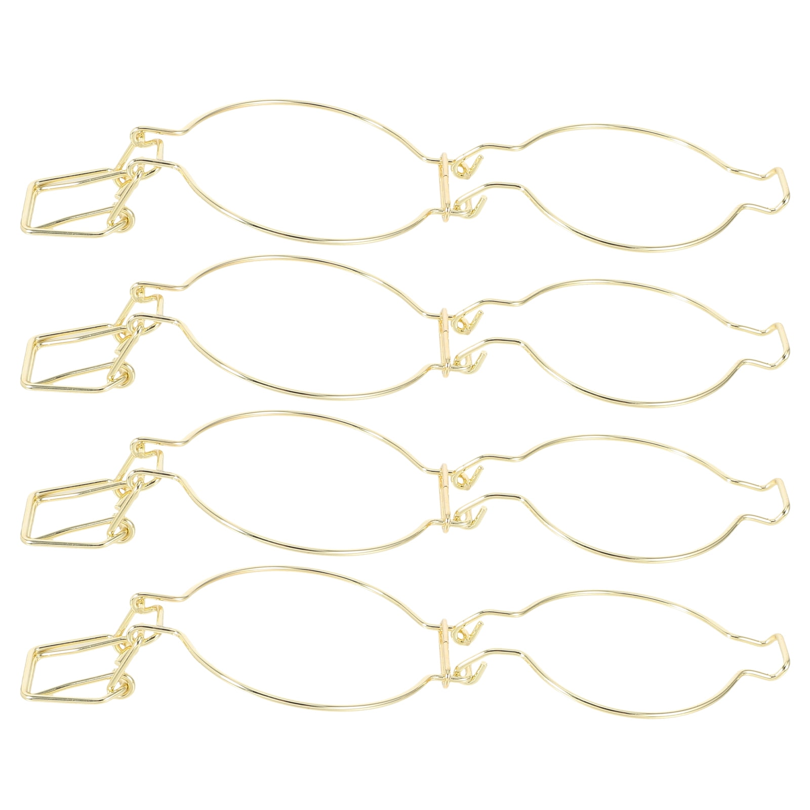 WORGEOUS 4 Pcs Stainless Steel Mason Jar Wire Hangers Can Sealing ...