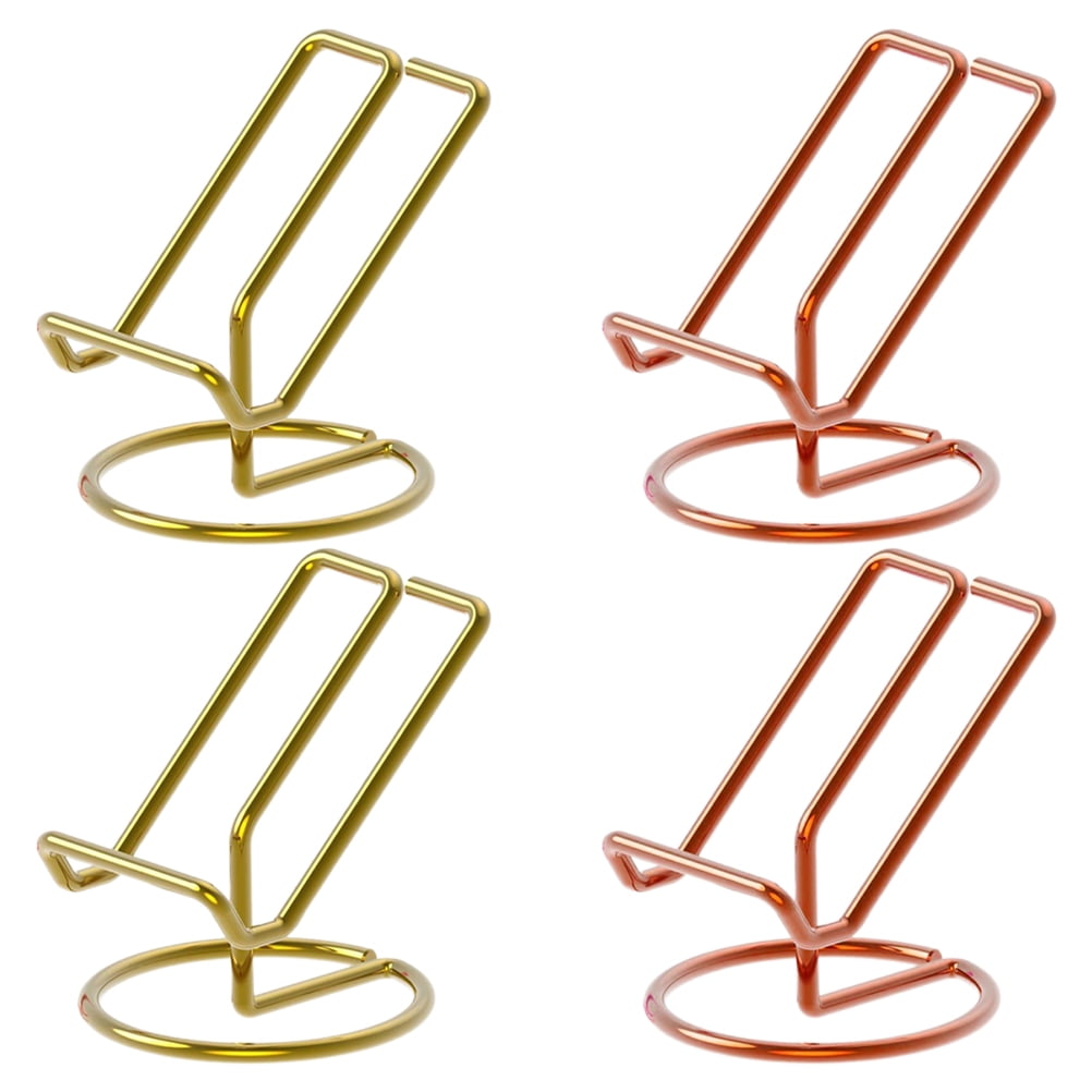 WORGEOUS 4 Pcs Tabletop Wrought Iron Phone Holder Bracket Office ...