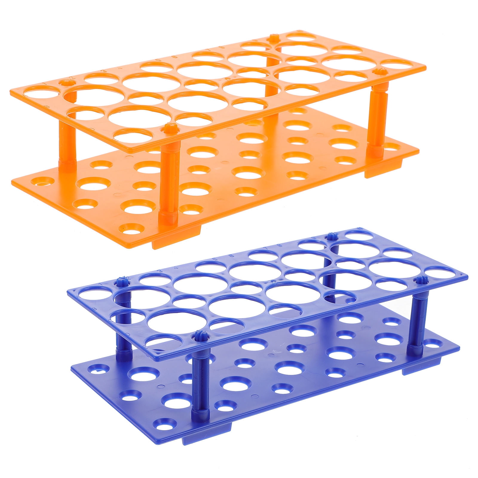 WORGEOUS 4 Pcs Test Tube Racks Detachable Plastic Stands Plastic Test ...