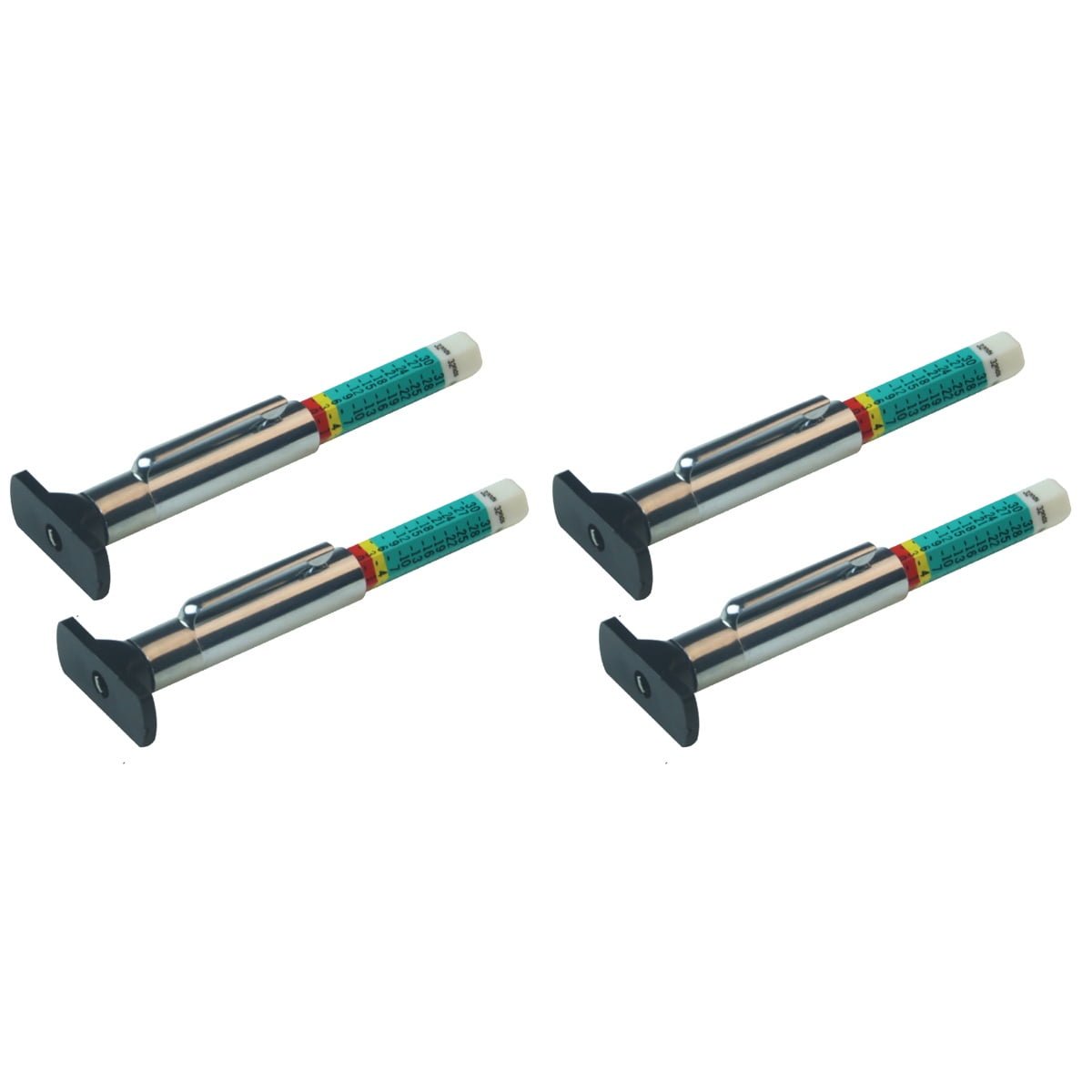 WORGEOUS 4 Pcs Tire Tread Depth Gauge Car Tires Measure Tool 0-25mm ...