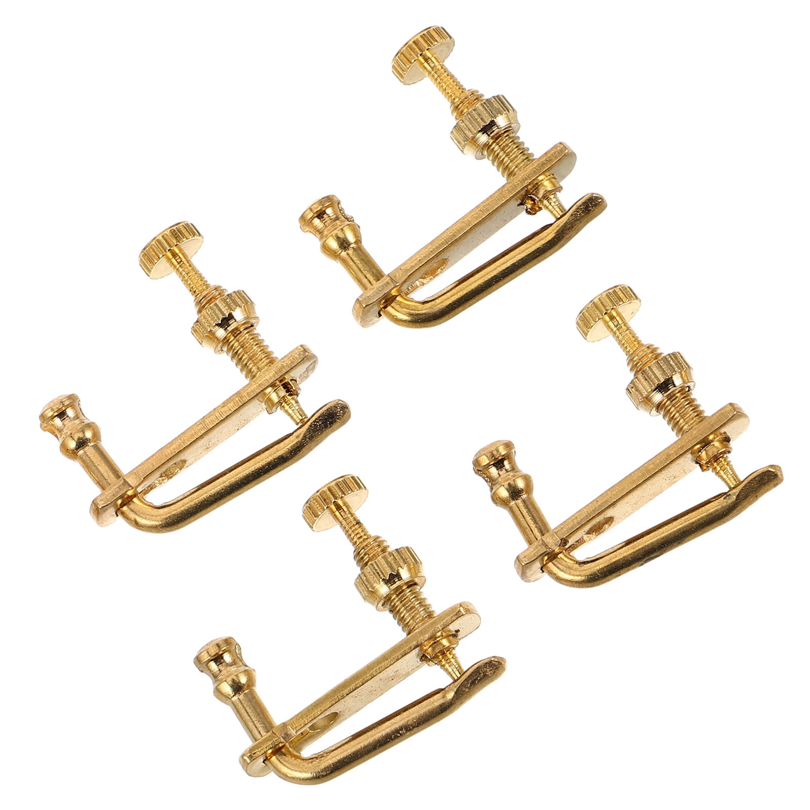 WORGEOUS 4 Pcs Violin Fine Tuning Deco Guitar Tuner Metronome Golden ...