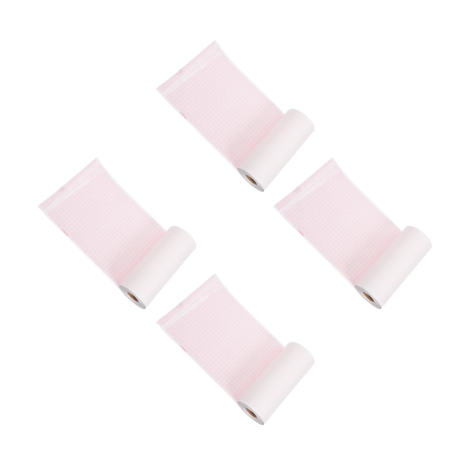 WORGEOUS 4 Rolls ECG Printer Paper Multi-Use And Thick Printing Rolls ...