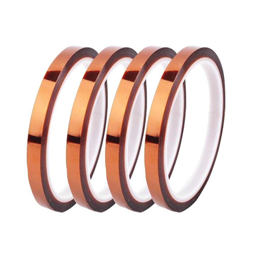 WORGEOUS 4 Rolls Heat-resistant Tape Tape Polyimide Tape for Soldering ...
