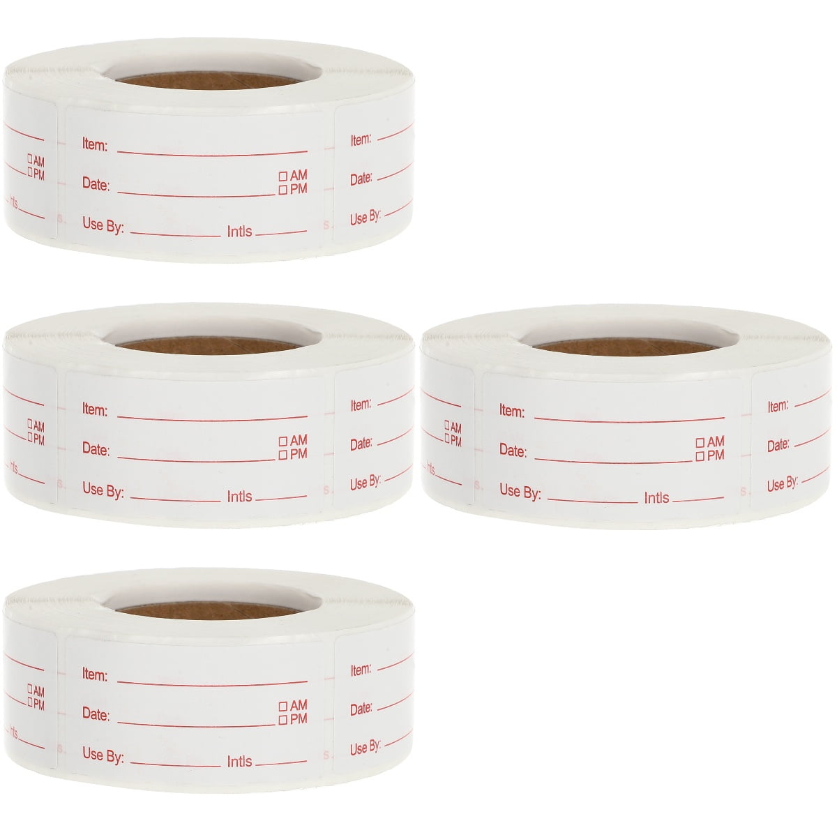 WORGEOUS 4 Rolls Removable Food Labels Food Containers Labels Kitchen ...