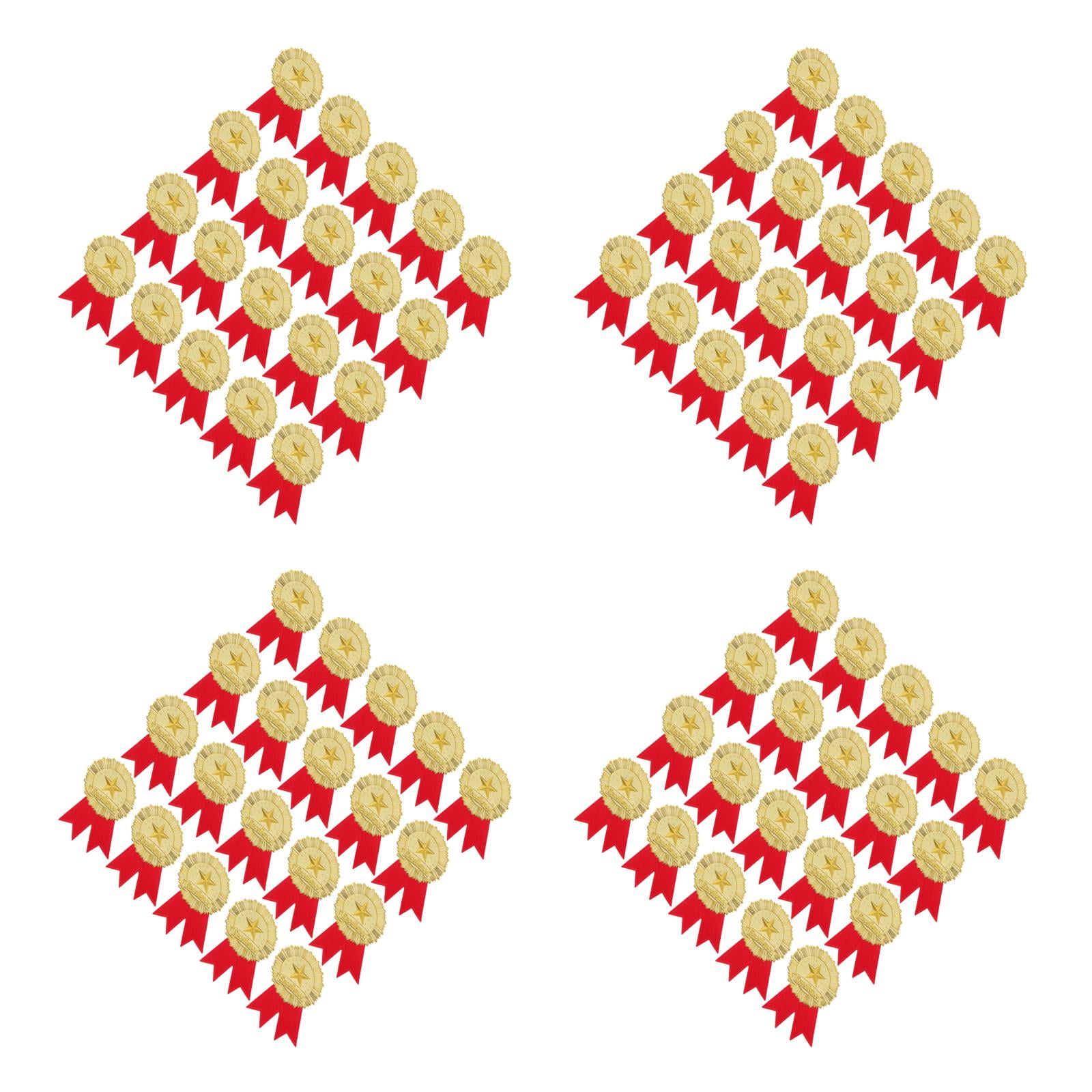 WORGEOUS 4 Sets Adhesive Excellence Stickers Diploma Excellence Decals ...