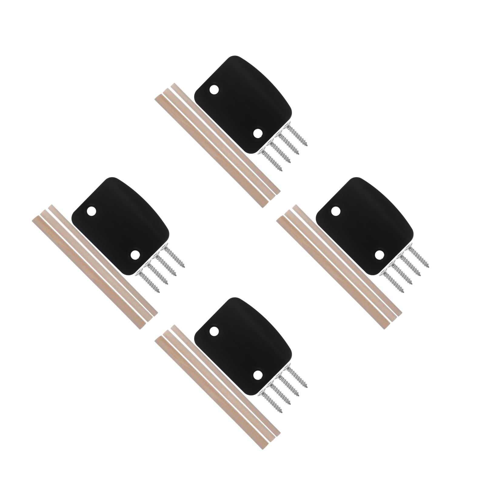 WORGEOUS 4 Sets Of Door Strike Plate Cover Deadbolt Installation Front ...
