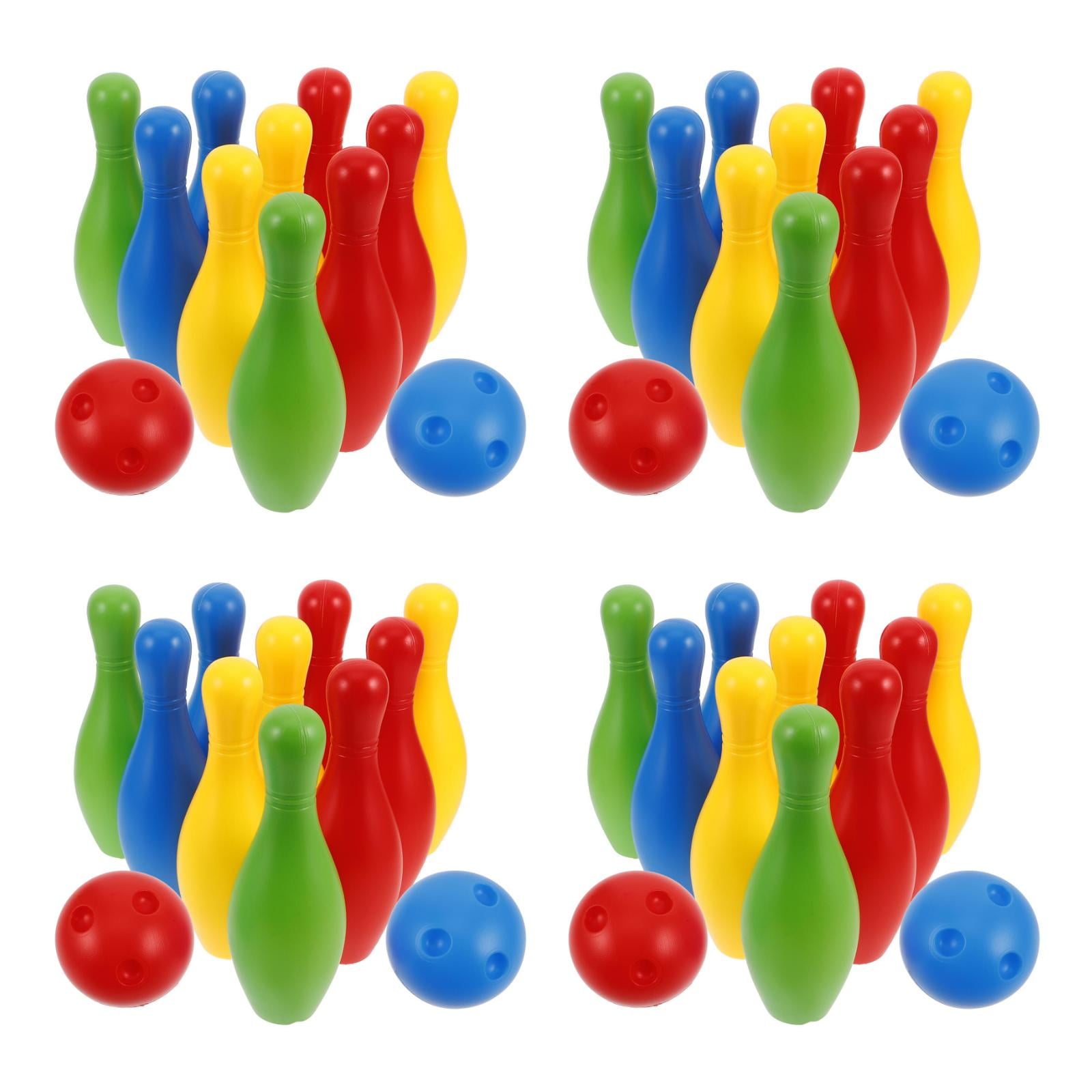 WORGEOUS 4 Sets Kids Bowling Set For Indoor And Outdoor Play Plastic ...