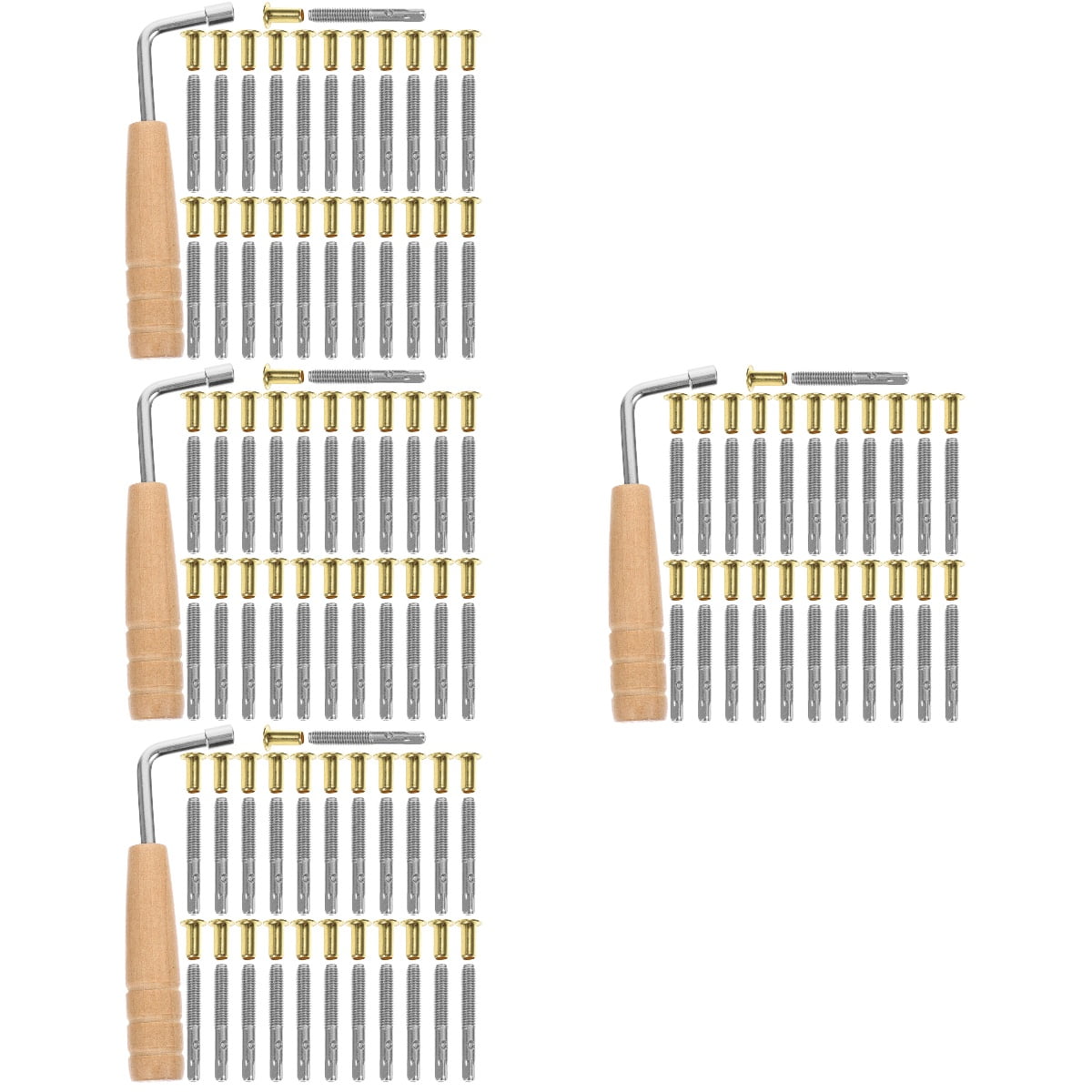 WORGEOUS 4 Sets Lyre Harp Tuning Pin Nail Harp Wrench for Lyre Harp ...
