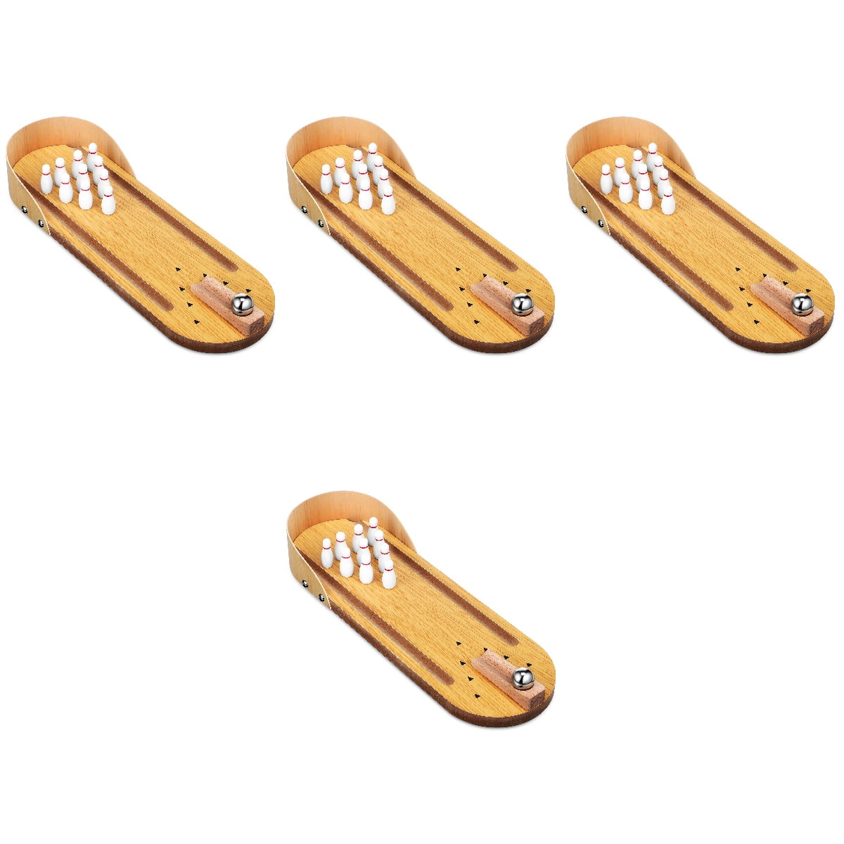 WORGEOUS 4 Sets Mini Bowling Set Tabletop Bowling Game Mini Bowling ...