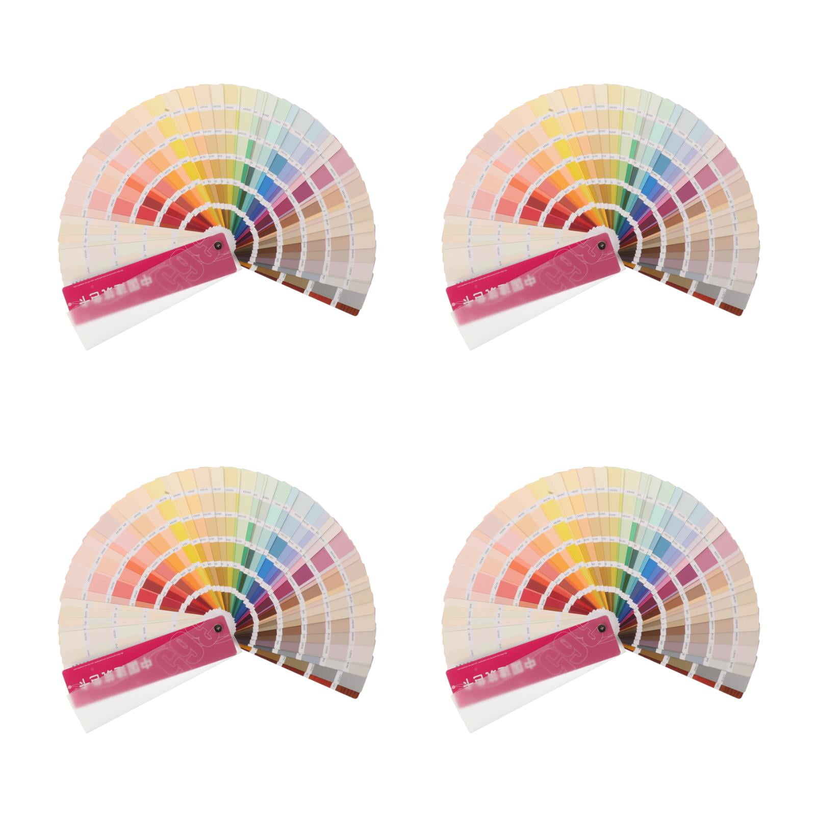 WORGEOUS 4 Sets Paint Sample Cards Paint Color Cards Standard Color ...
