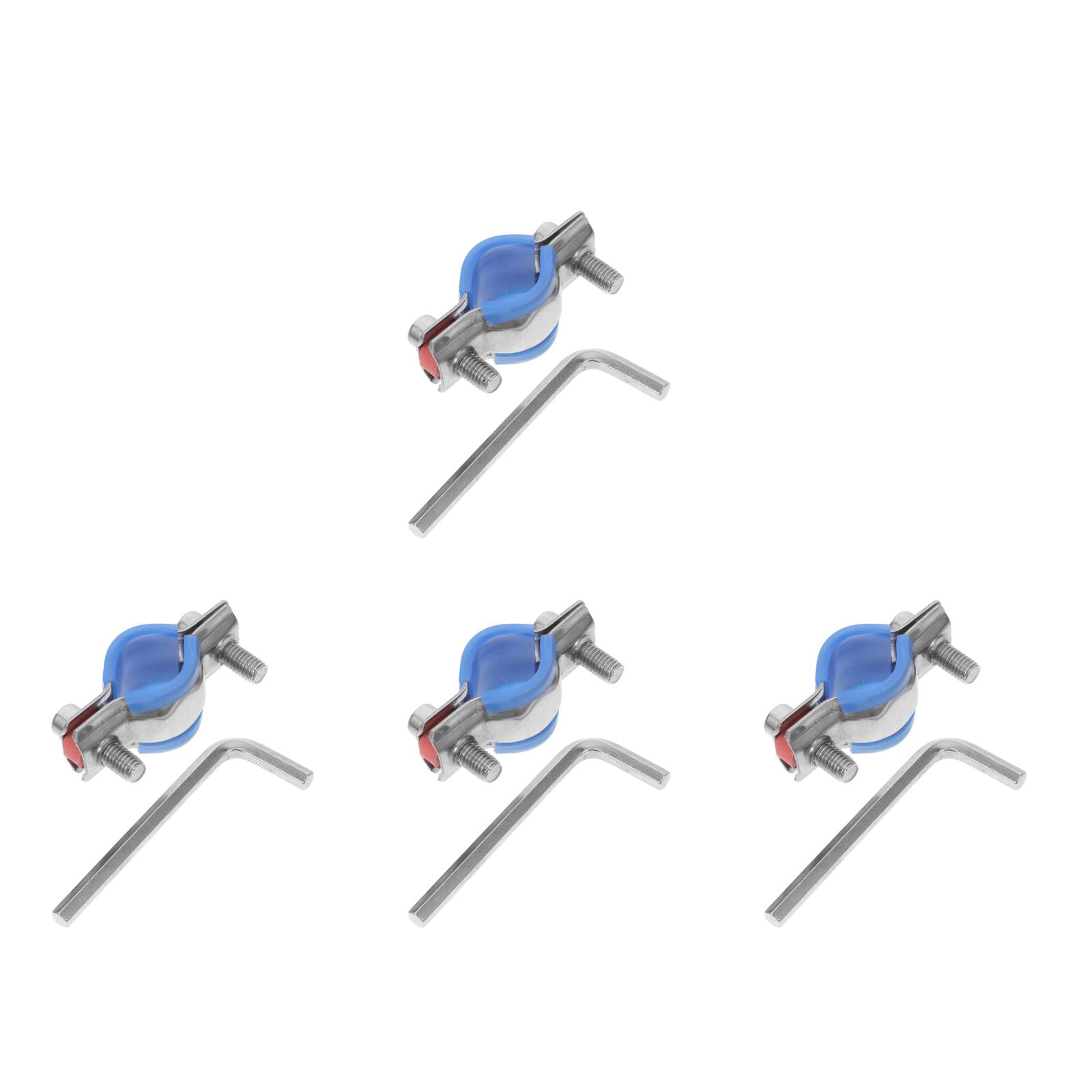 WORGEOUS 4 Sets Pipe Securing Clamp Stainless Steel Clamp Chair ...
