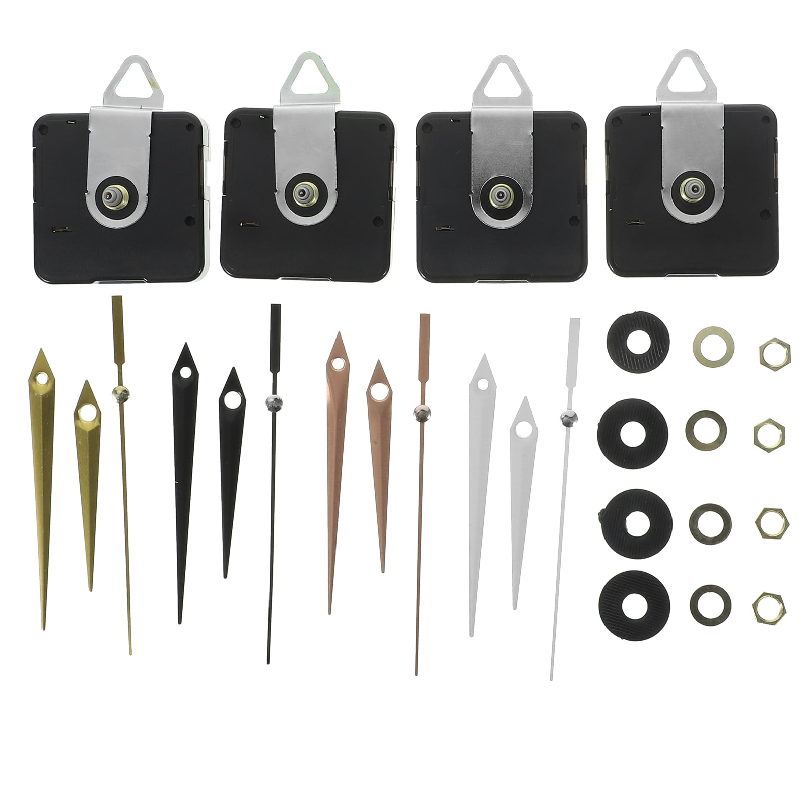 WORGEOUS 4 Sets Replaceable Clock Movement DIY Clock Mechanism Kit Wall ...