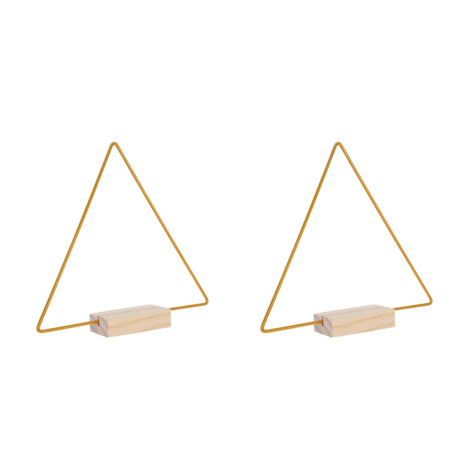 WORGEOUS 4 Sets Triangle Metal Floral Hoop Centerpiece Diy Wedding ...