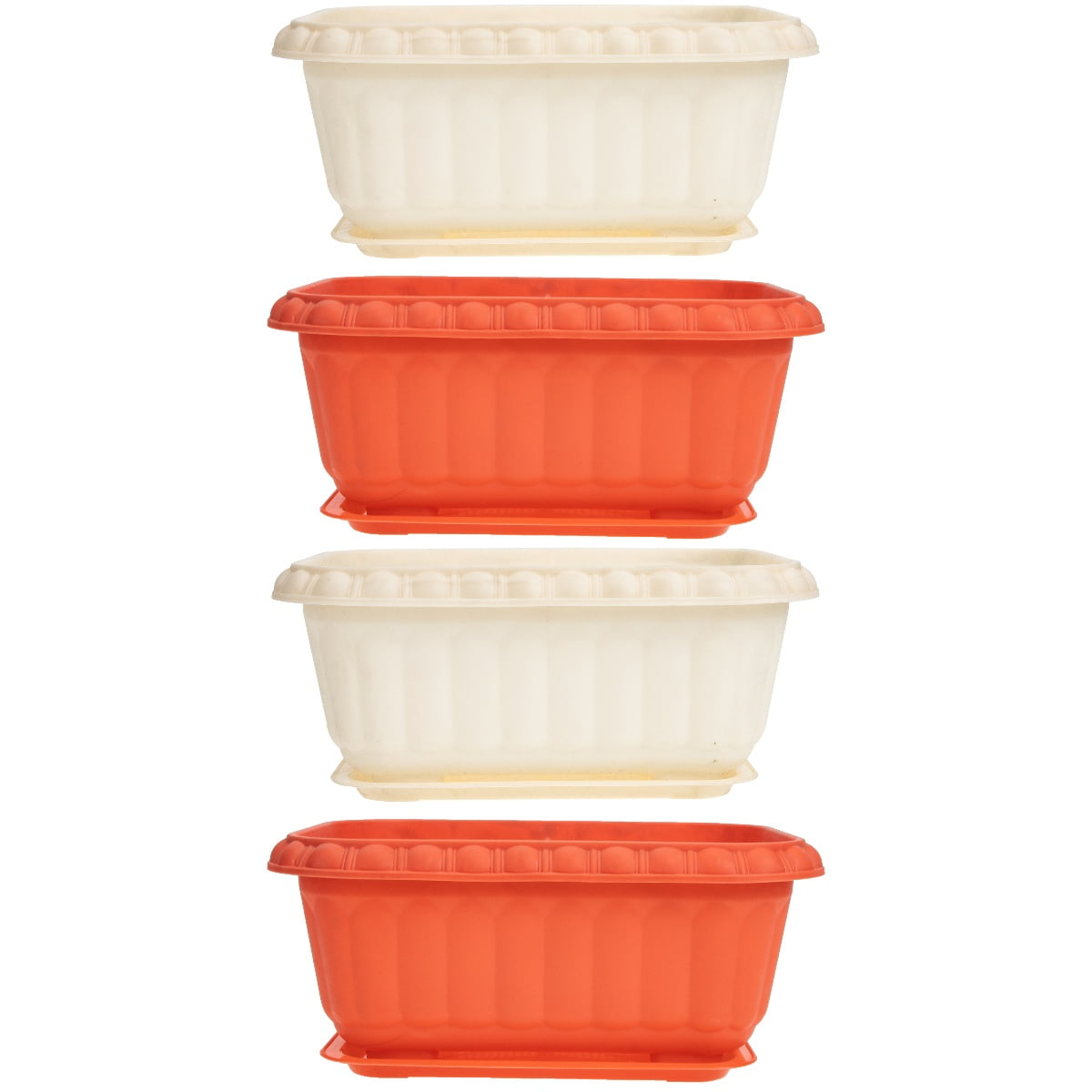 WORGEOUS 4 Sets Vegetable Growing Containers Plastic Planters Gardening ...