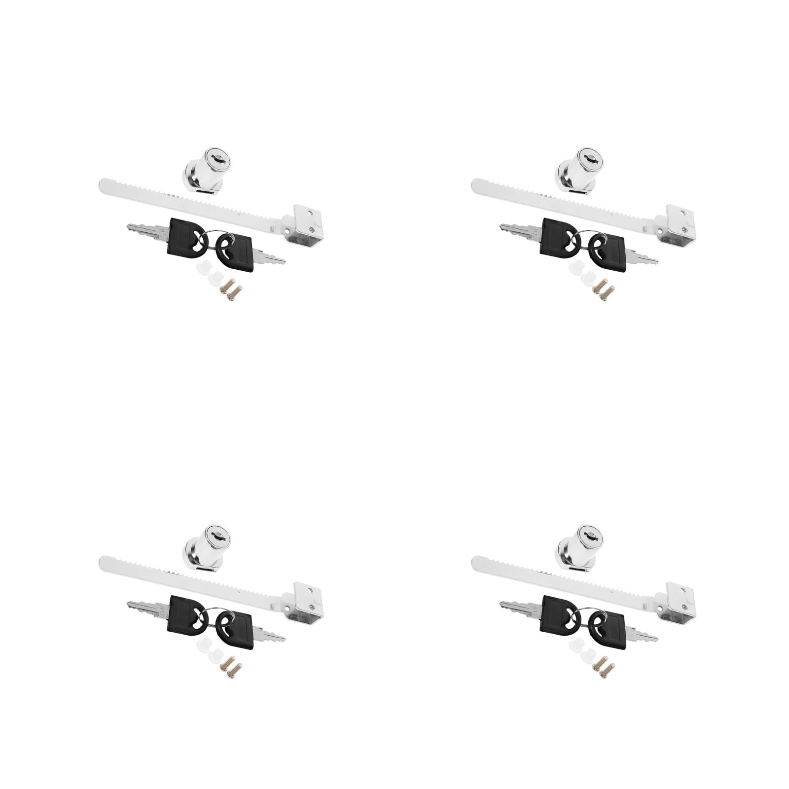 WORGEOUS 4 Sets of Cabinet Lock Cabinet Locks With Keys Easy-to-install ...