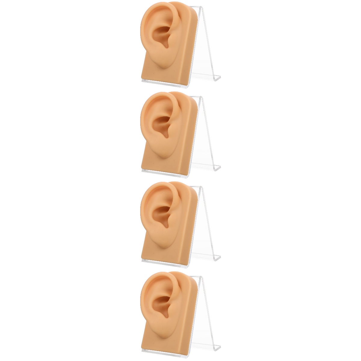 WORGEOUS 4 Sets of Desktop Silicone Ear Countertop Fake Ear Decorative ...