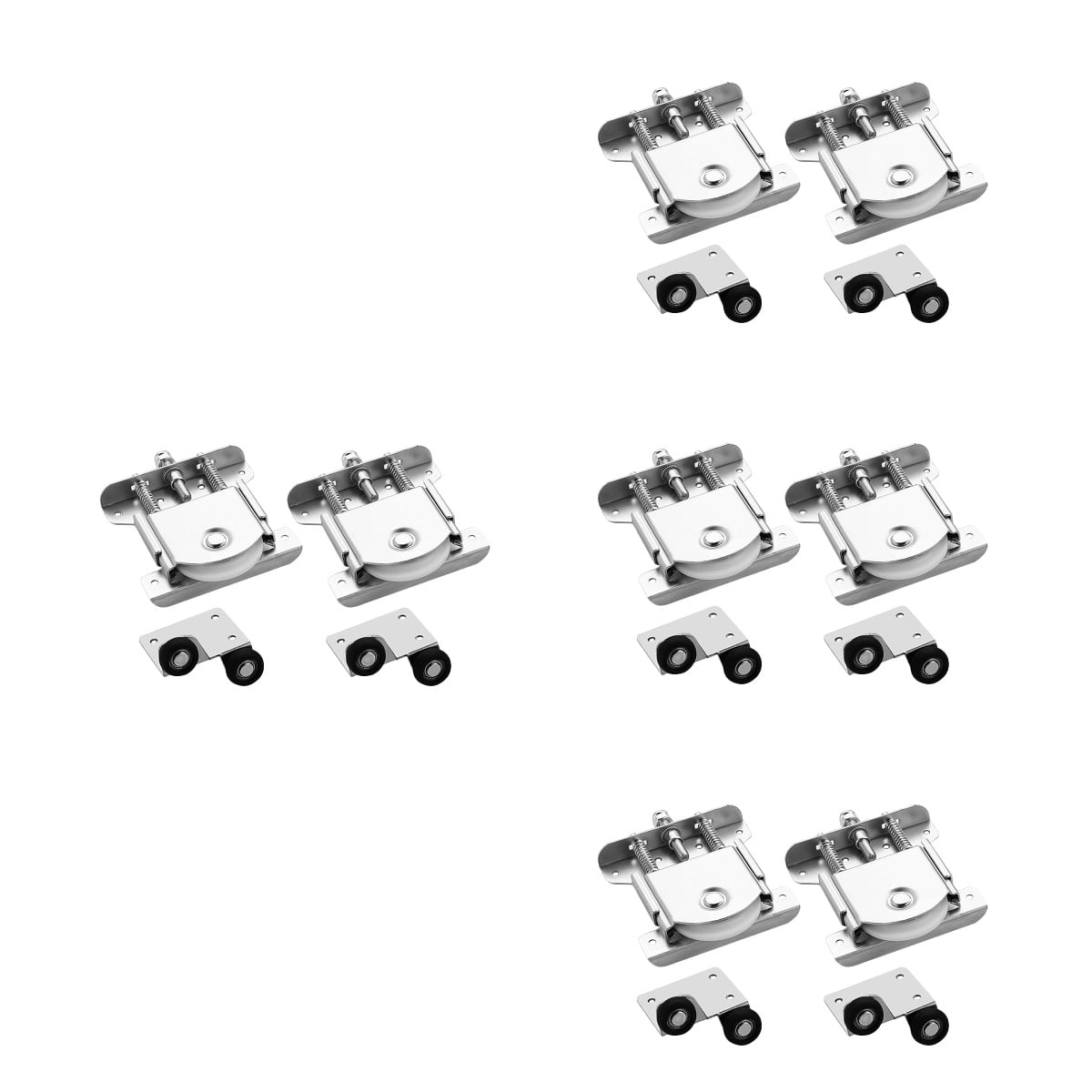 WORGEOUS 4 Sets of Sliding Cabinet Door Track Wardrobe Wheel Wardrobe ...