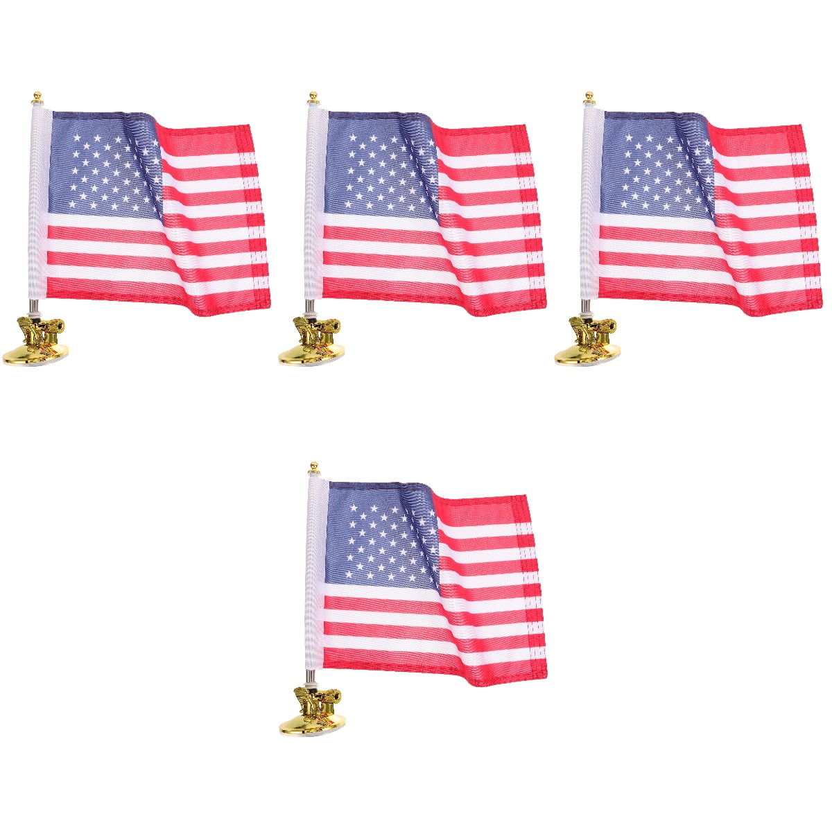 WORGEOUS 4 Sets of Stable Car Flag Pole Outdoor Flag Pole Bracket Base ...