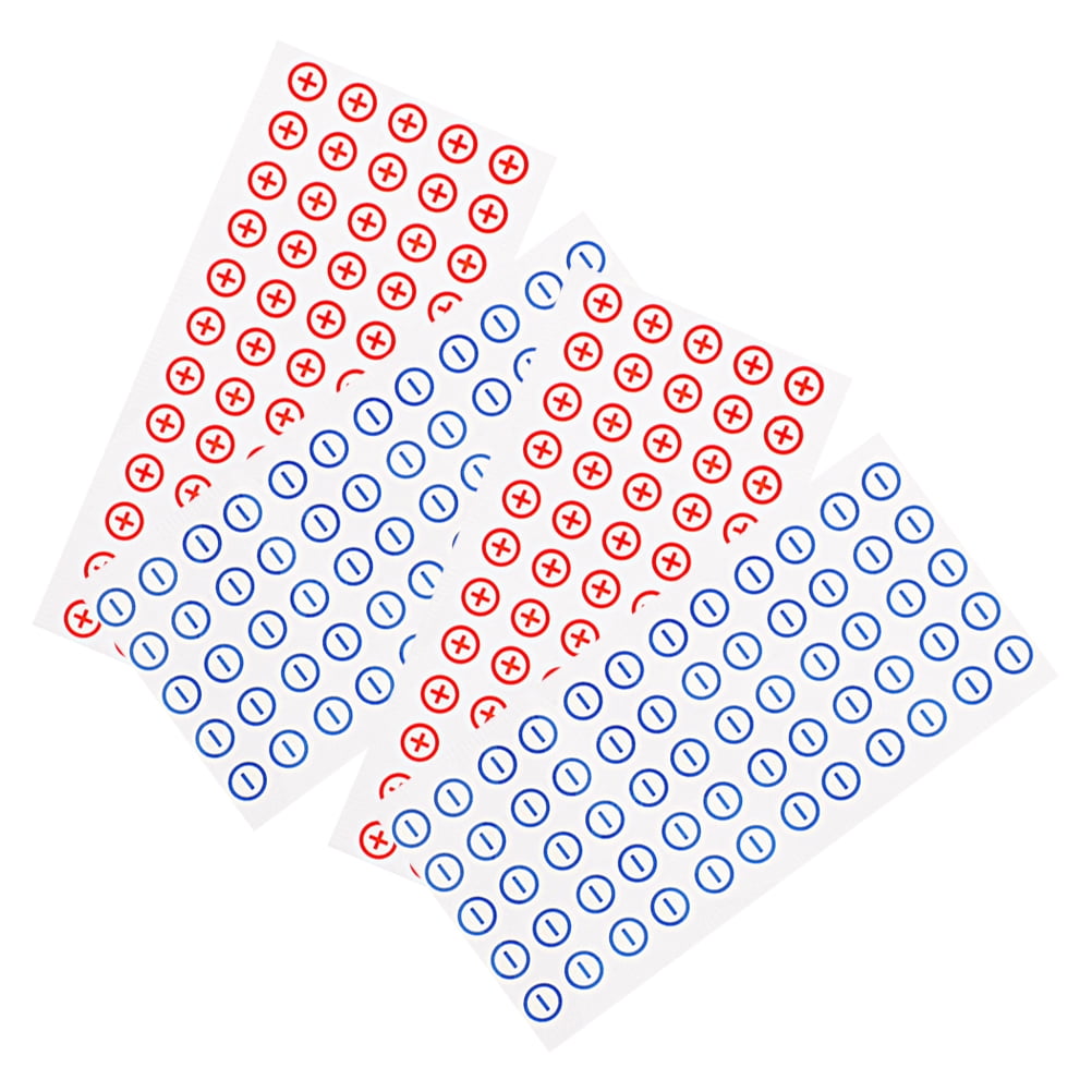 Self Adhesive Battery Terminal Stickers for Easy Polarity ...