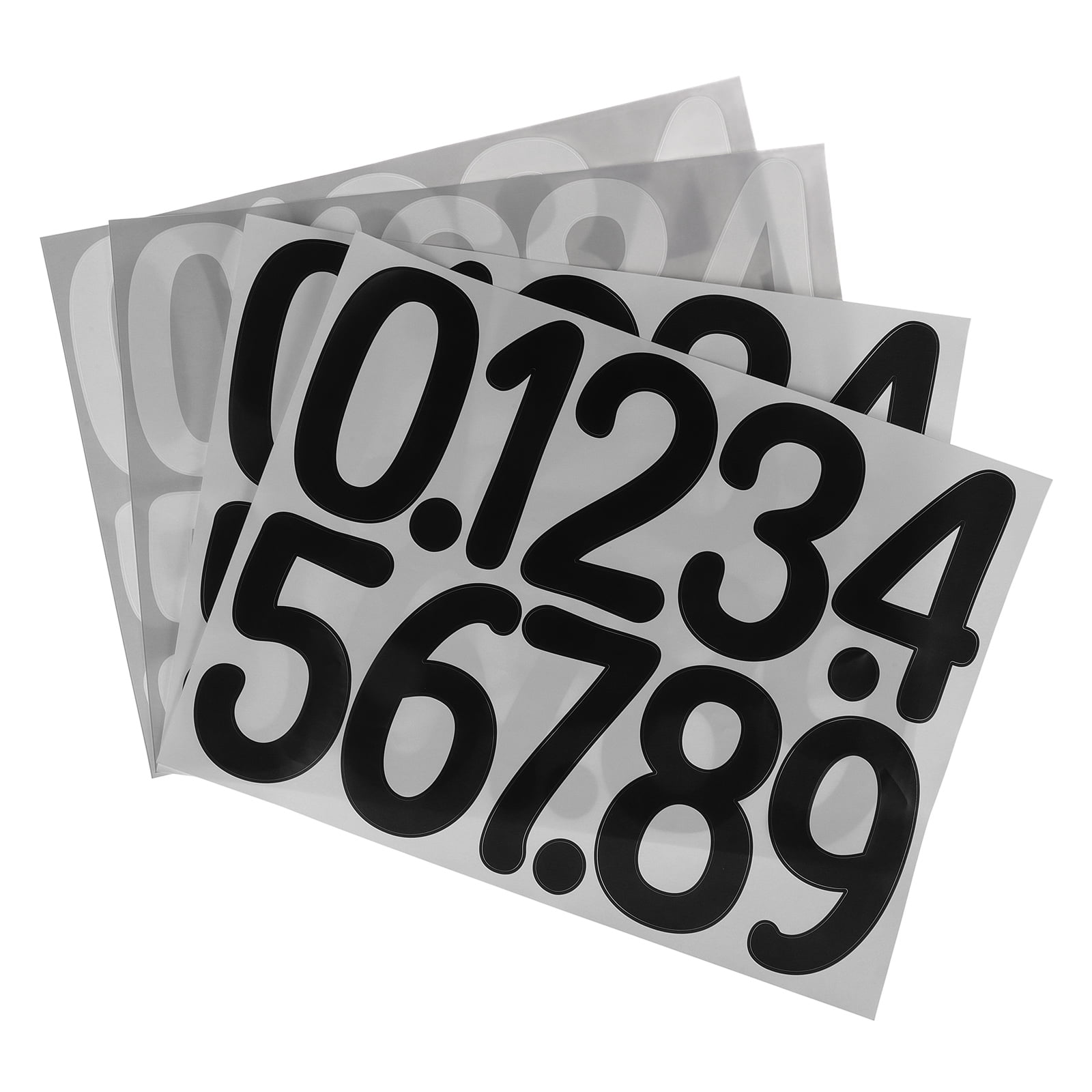 WORGEOUS 4 Sheets Inflatable Digital Mailbox Stickers Office - Walmart.com