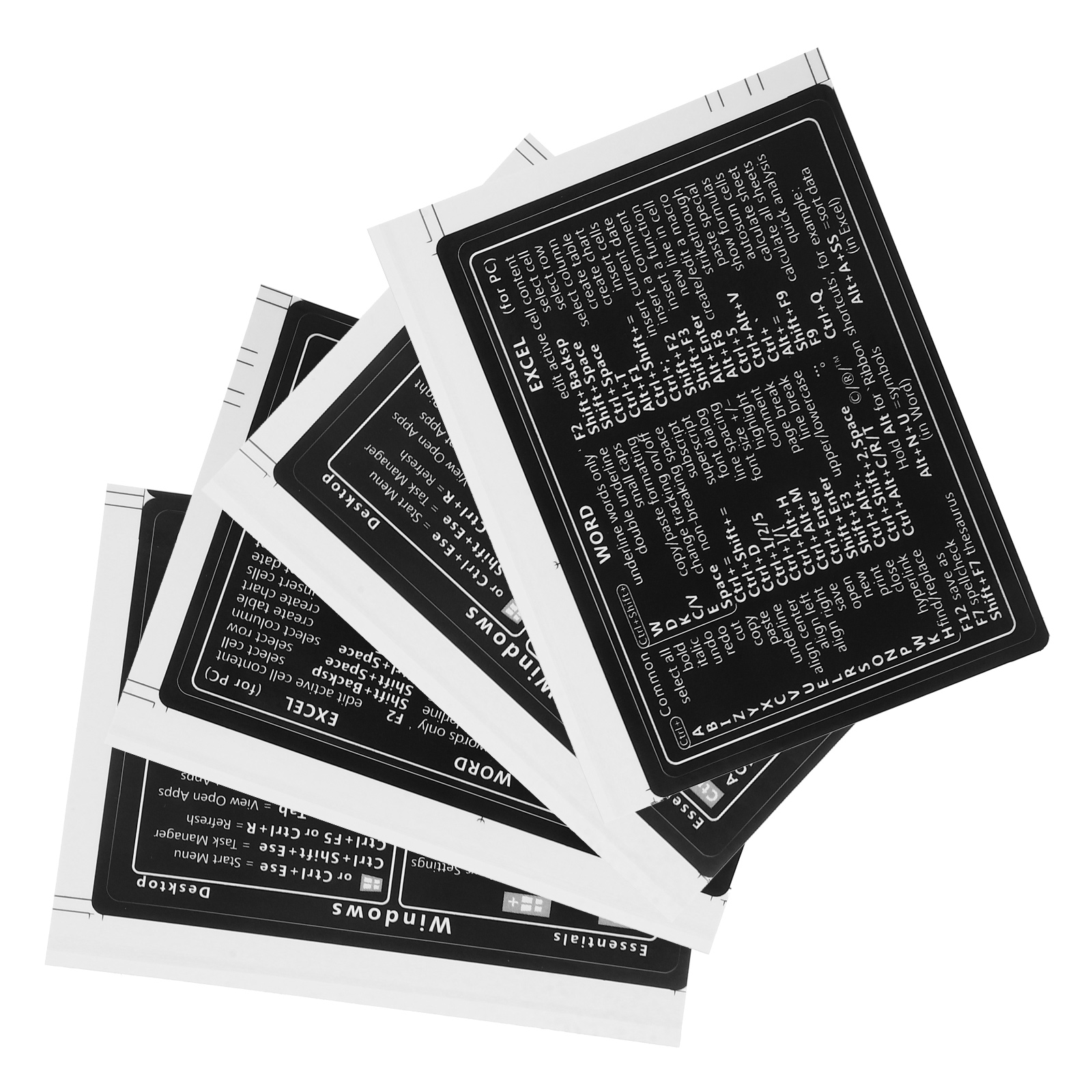 WORGEOUS 4 Sheets Keyboard Stickers Computer Key Stickers 9.40X7.80X0 ...