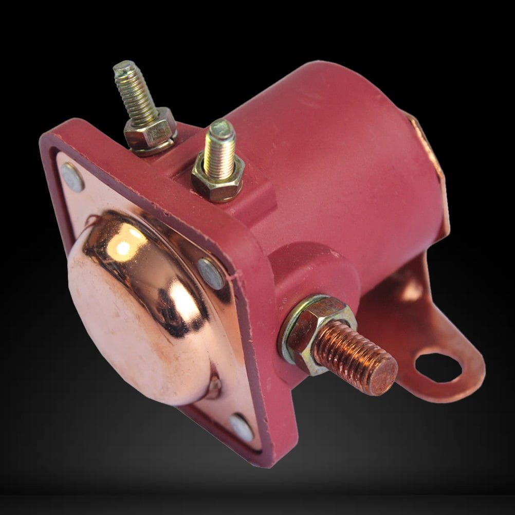 WORGEOUS 4 -Terminal Automotive Relay Starter Solenoid Key Control Red ...