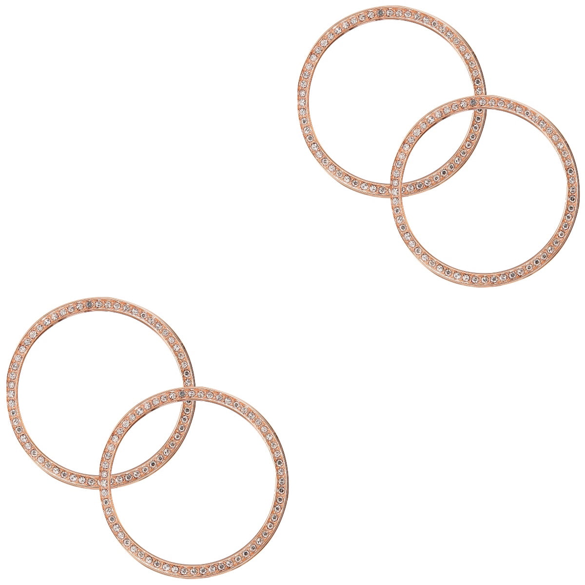 WORGEOUS 4 pcs Bezel Ring Metal Watch Bezel Ring Replacement Shiny Anti ...