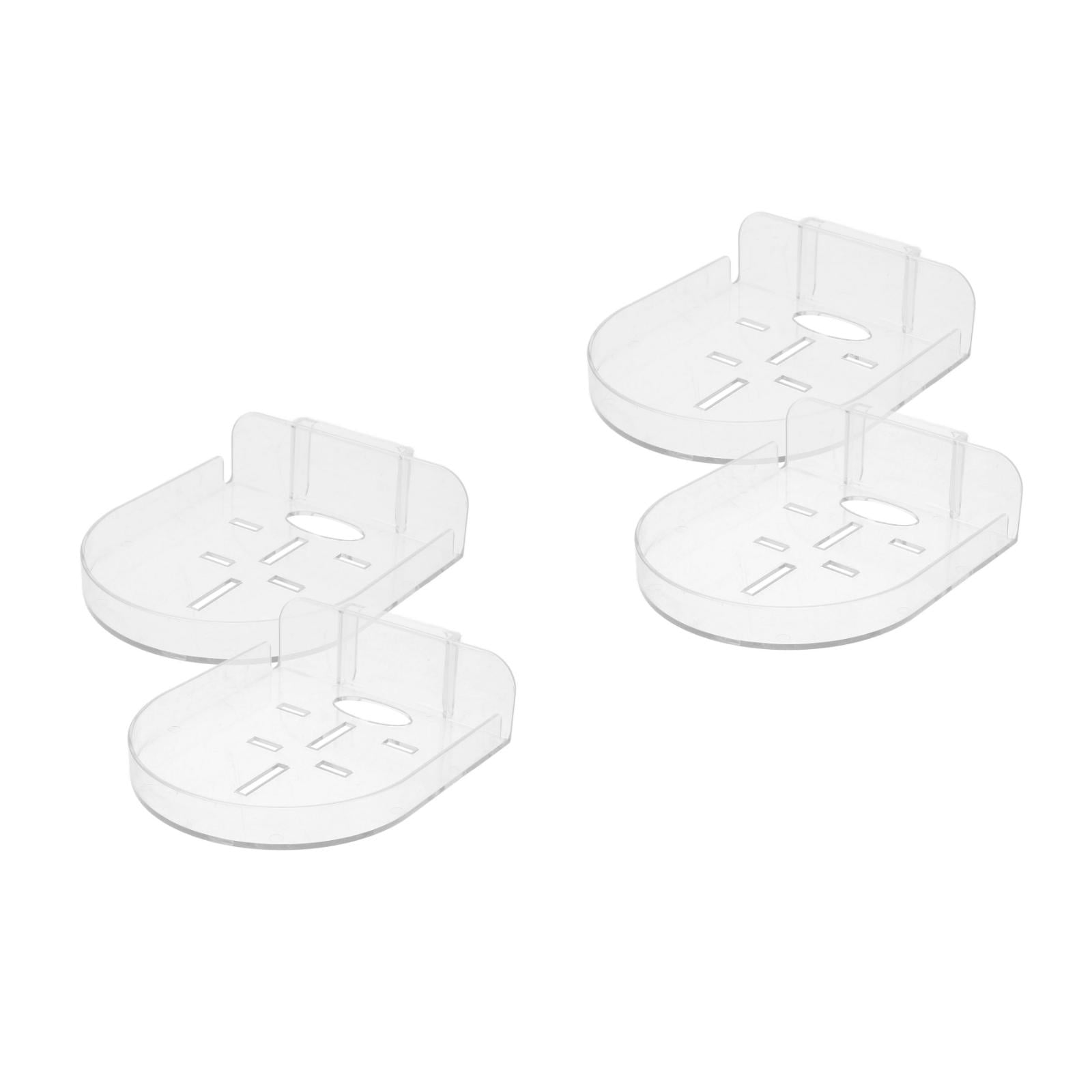 WORGEOUS 4 pcs Clear Floating Shelf Mini Speaker Shelf Security Camera ...