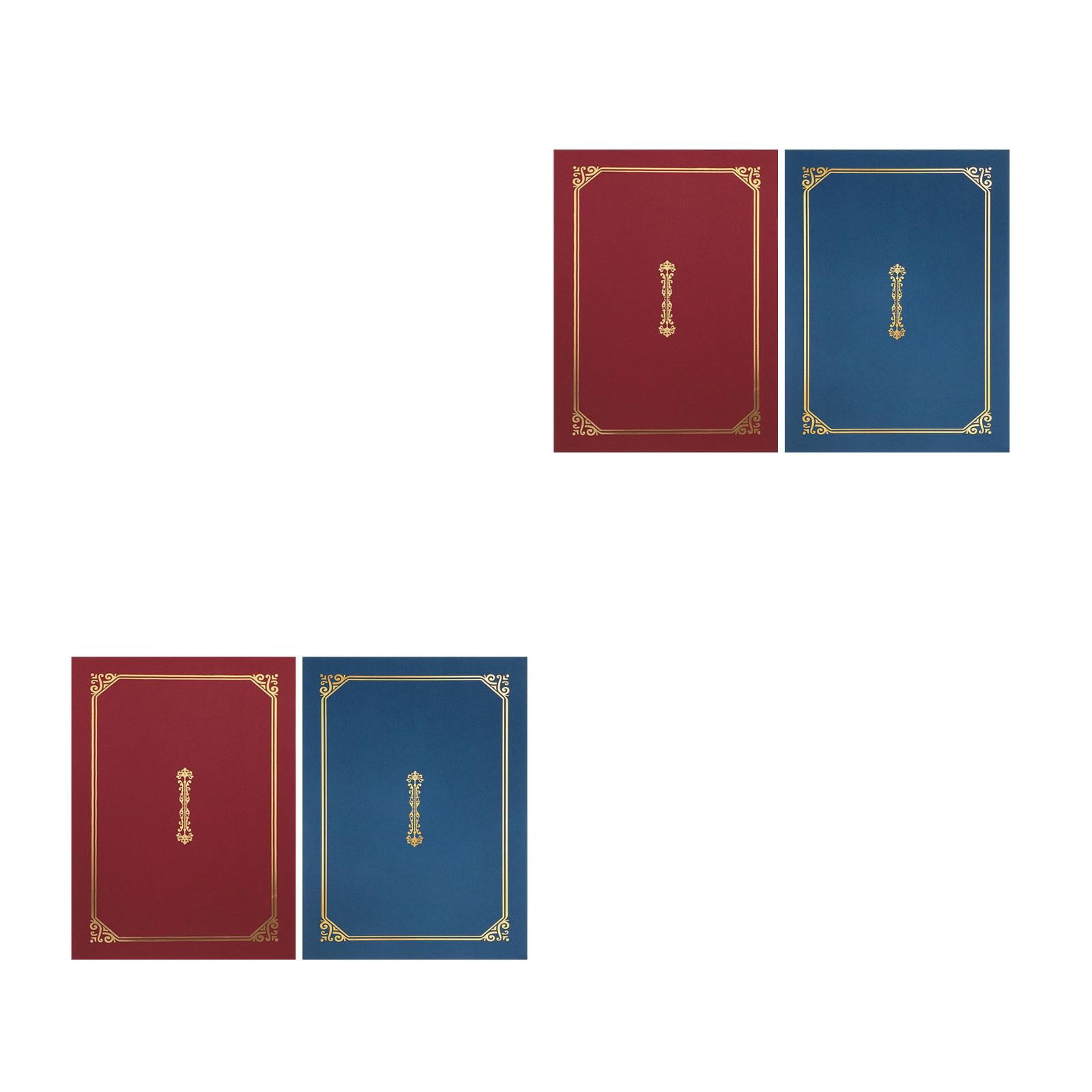 WORGEOUS 4 pcs Diploma Folder High School Diploma Certificate Holder A4 ...