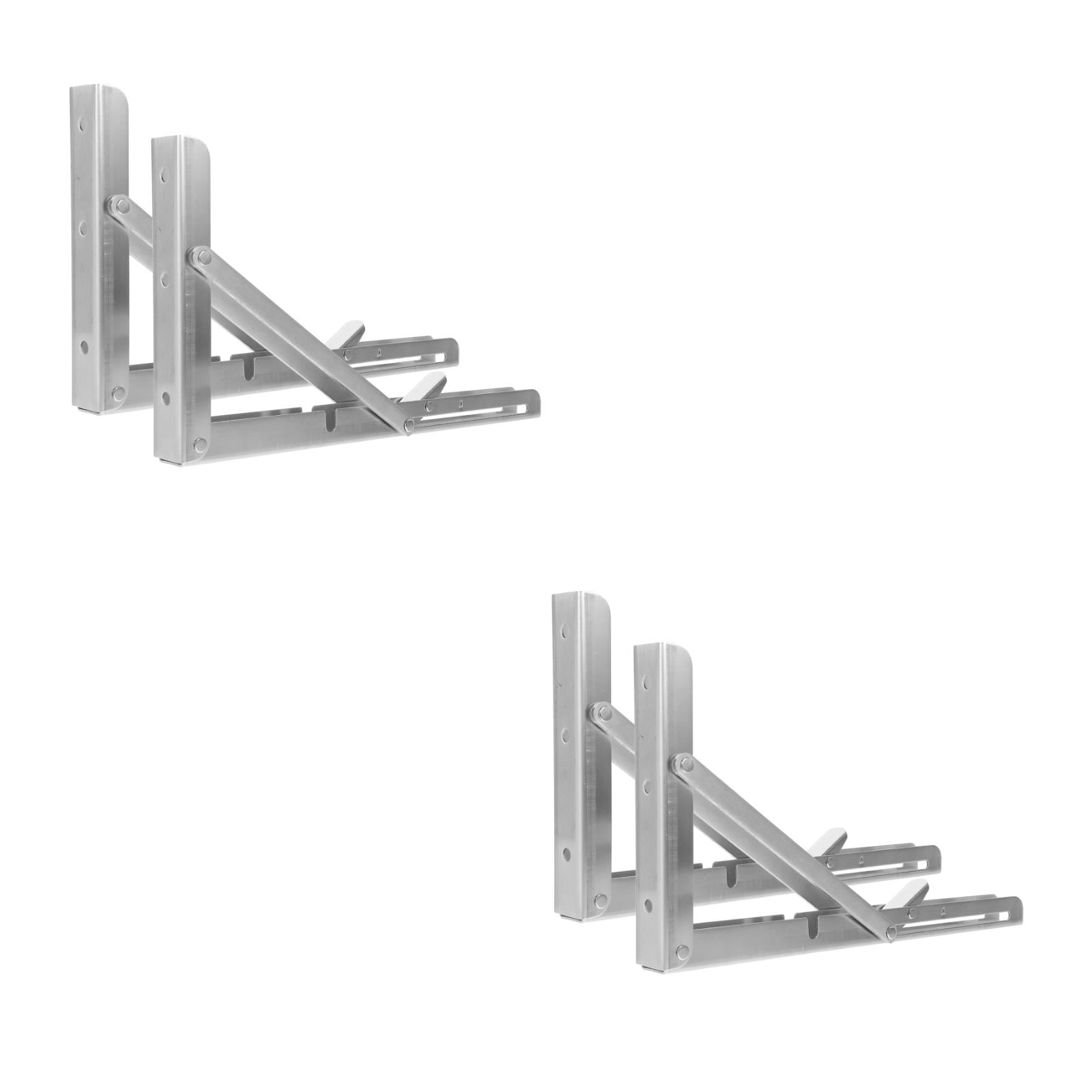 WORGEOUS 4 pcs Folding Storage Brackets Heavy Duty Support Brackets ...