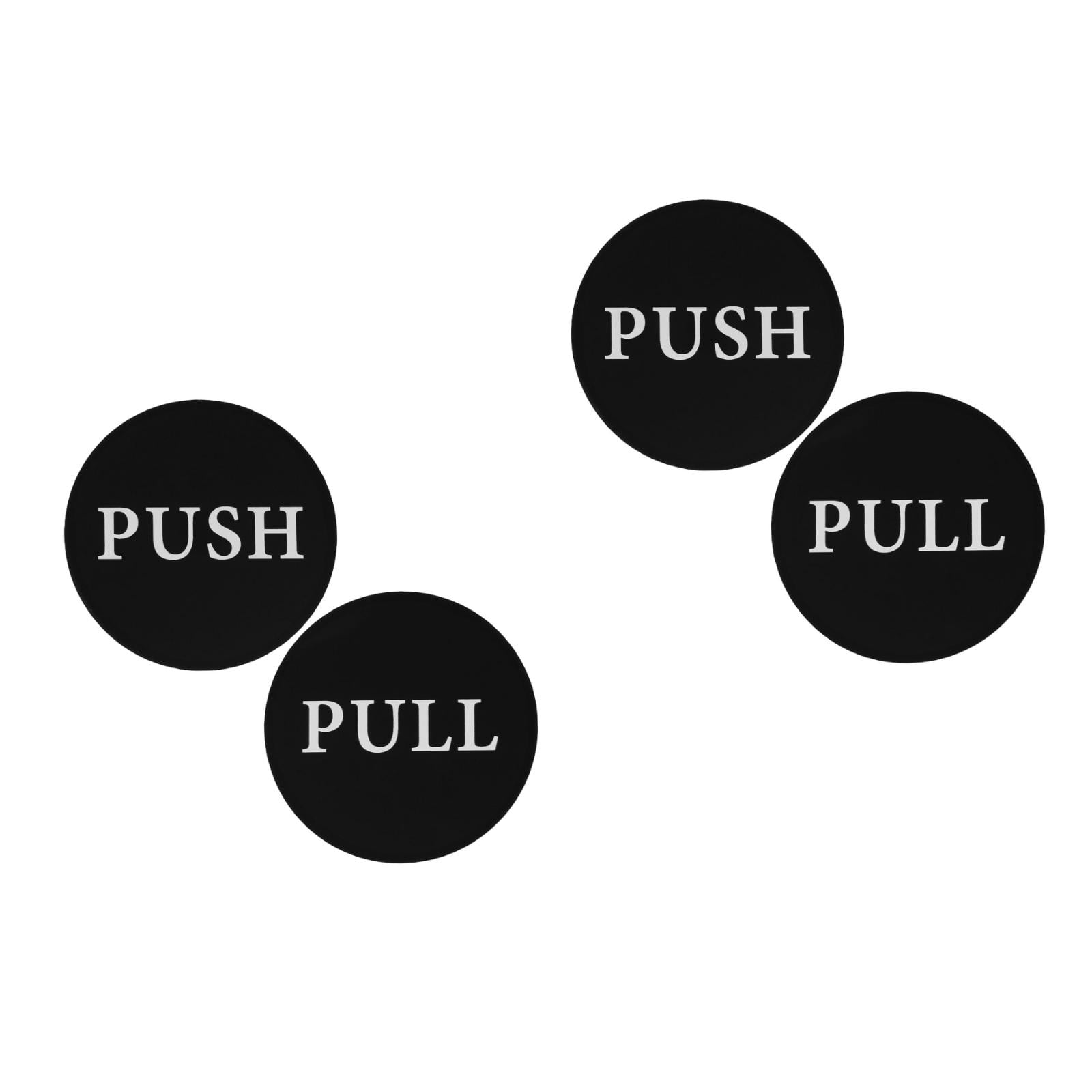 WORGEOUS 4 pcs Glass Door Signage Push Pull Indicators for Restaurants ...