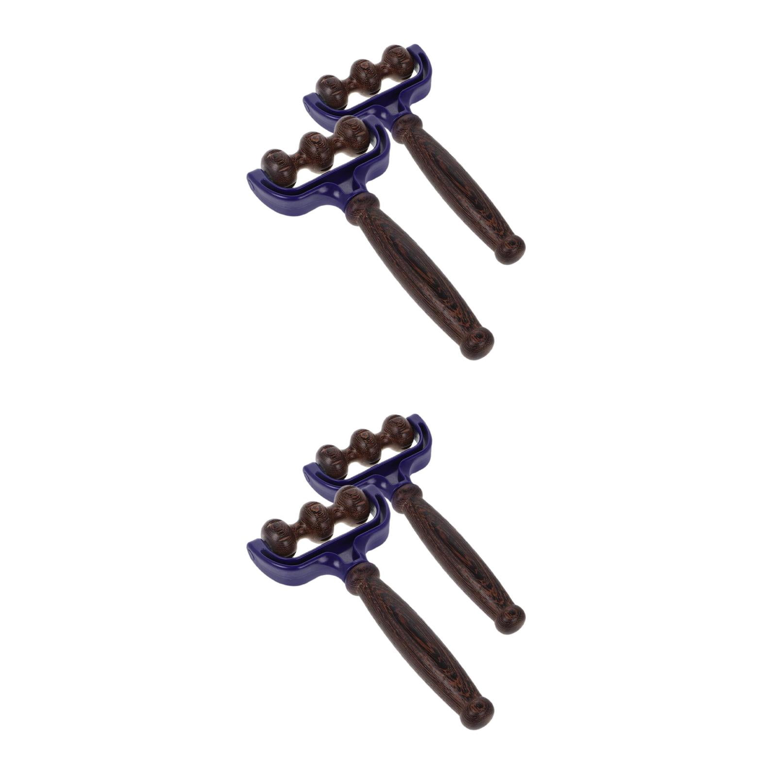 WORGEOUS 4 pcs Wooden Massage Roller Stick Hand Massage Tool for Deep ...