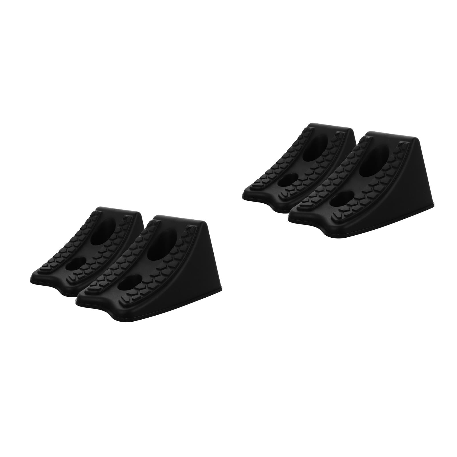 WORGEOUS 4 pcs Heavy Duty Plastic Wheel Chock For Cars Rvs And Off-Road ...