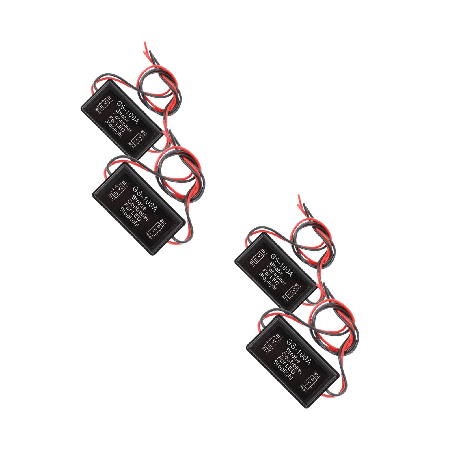 WORGEOUS 4 pcs Led Stop Light Flasher Module Car Tail Light Strobe Controller Tail Light Flasher ...