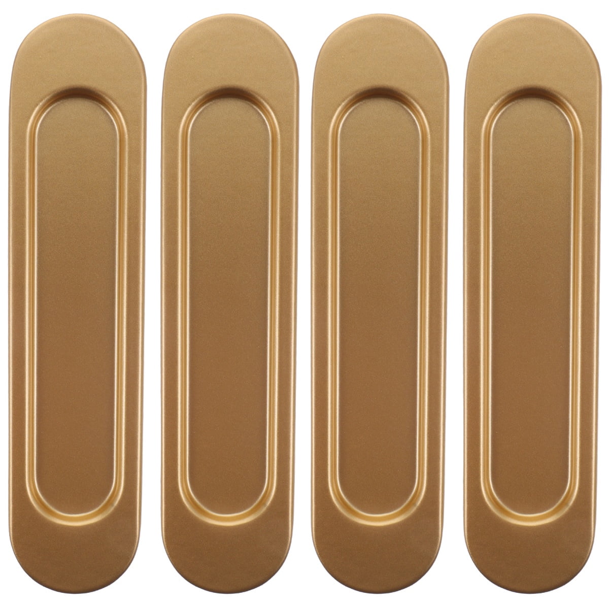 WORGEOUS 4 pcs Oval Sliding Glass Door Pulls Handles Oval Recessed ...