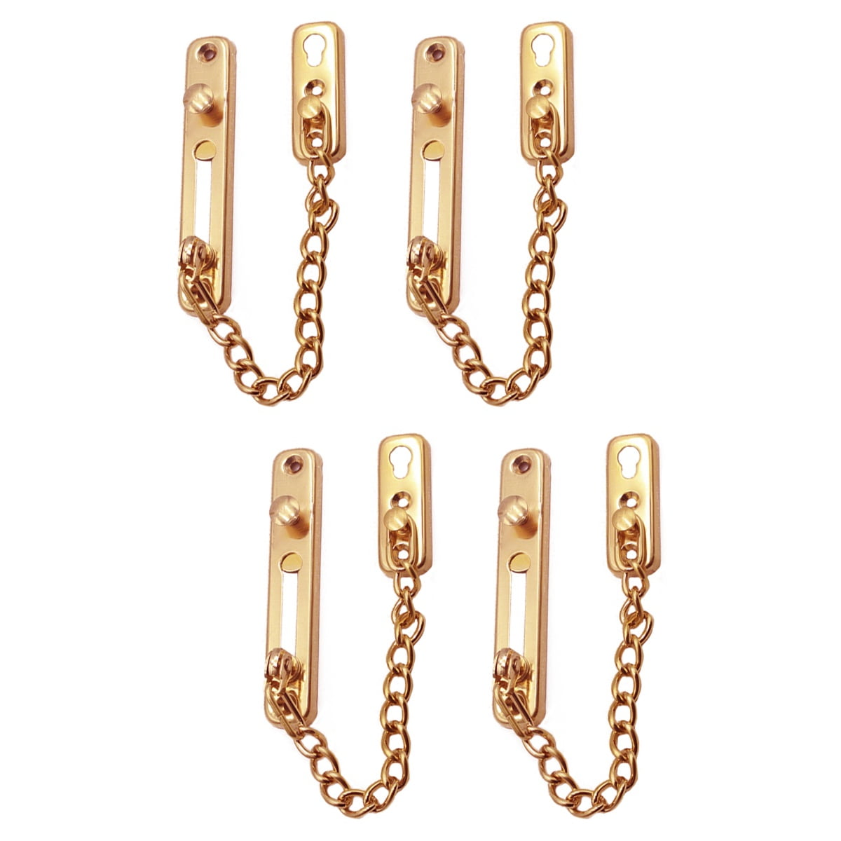 WORGEOUS 4 pcs Professional Security Door Chain Practical Anti Theft ...